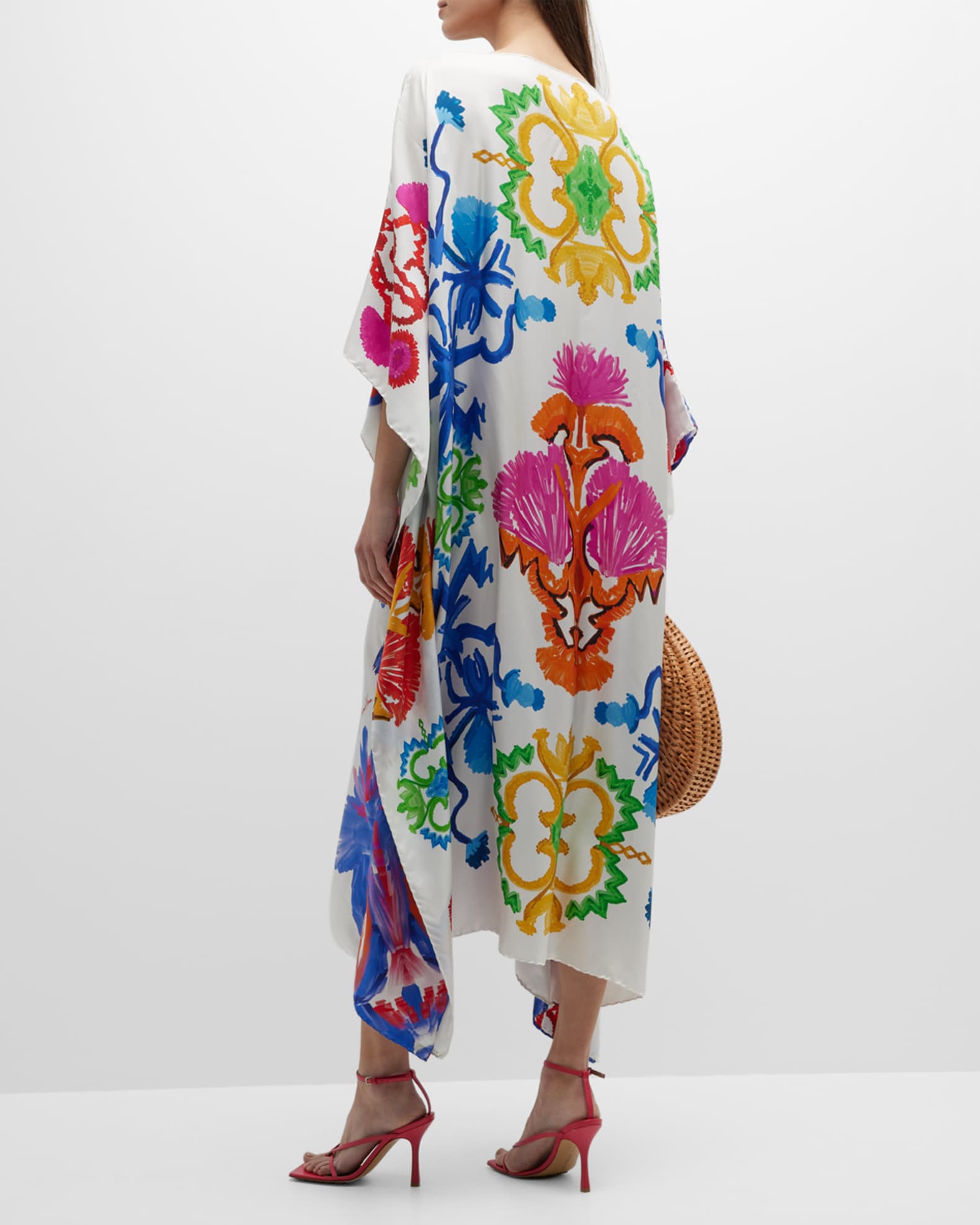 Rianna + Nina Mesogios Manitari Printed Kaftan | Neiman Marcus