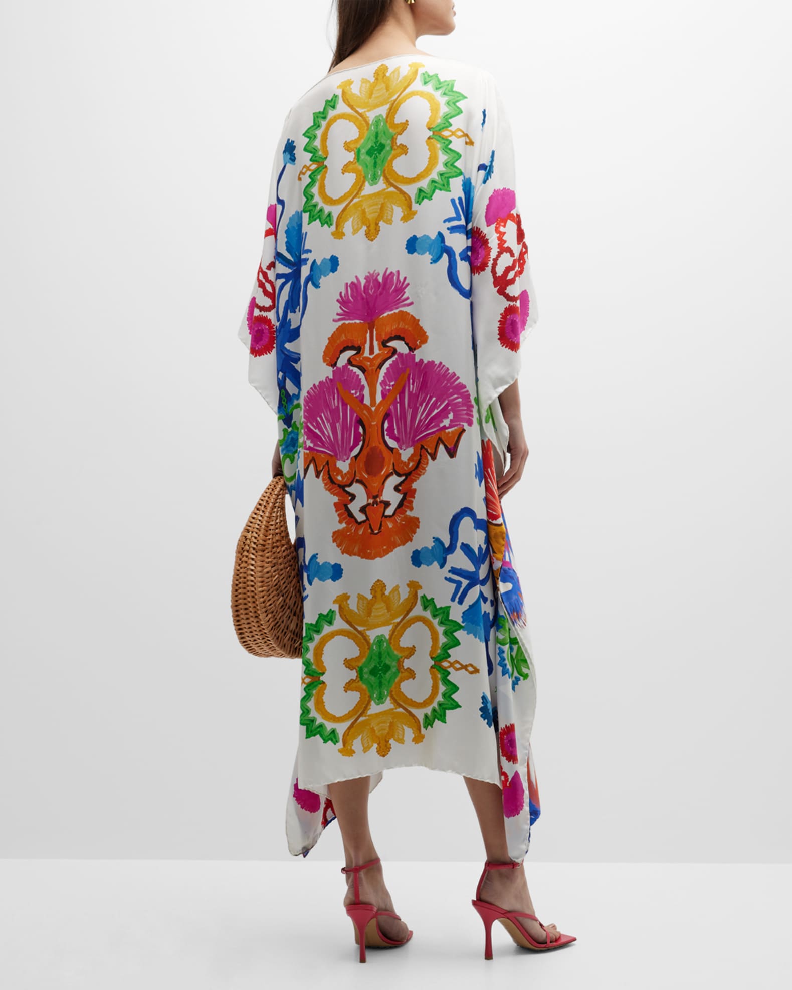 Rianna + Nina Mesogios Manitari Printed Kaftan | Neiman Marcus
