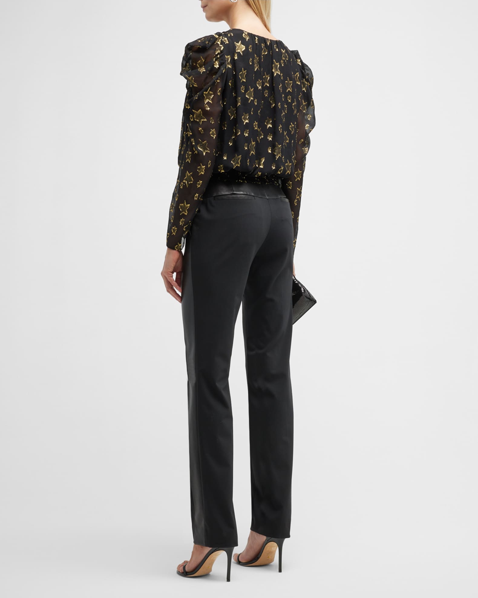 Ramy Brook Cally Star Puff Sleeve Blouse Neiman Marcus