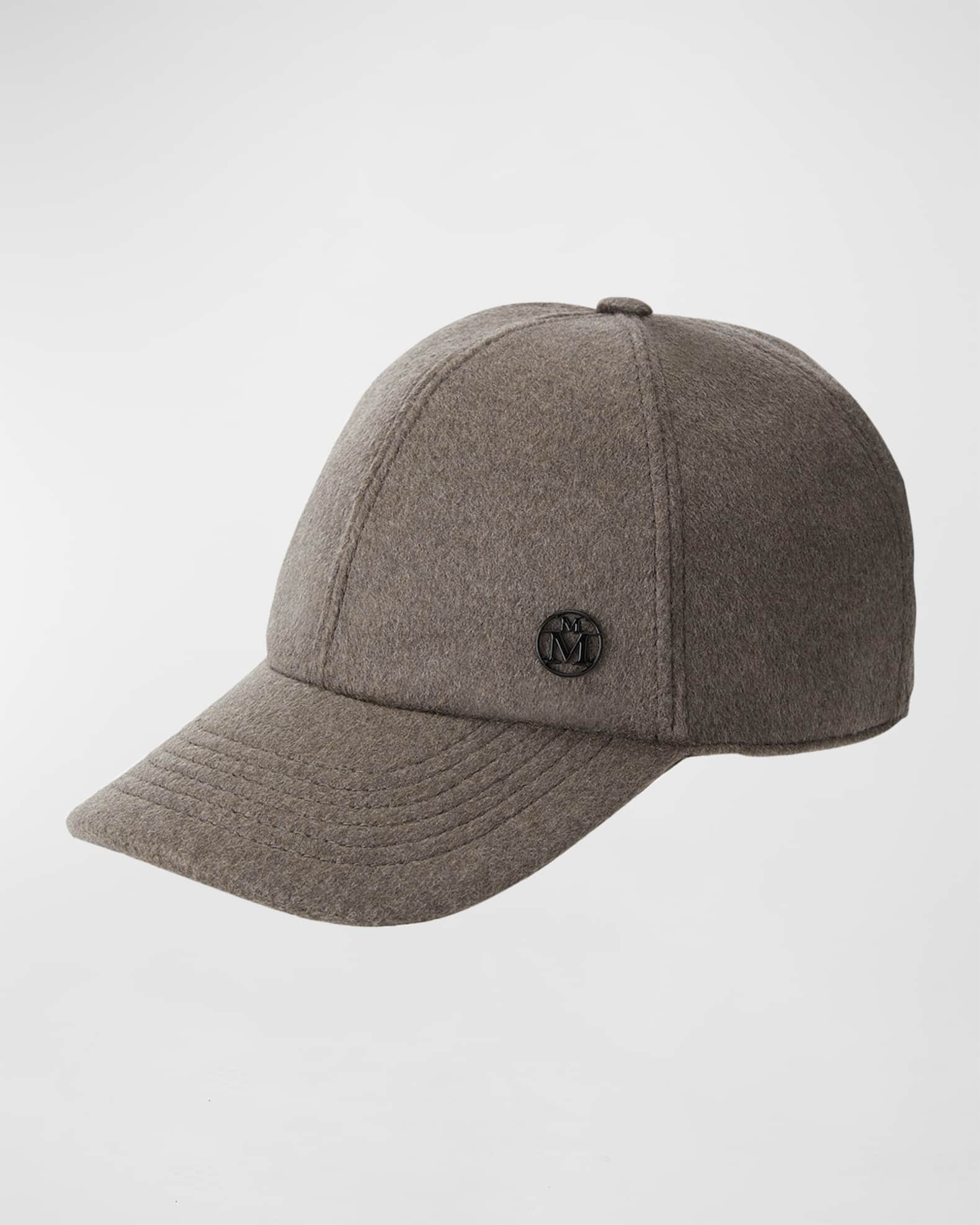 Maison Michel Tiger Cashmere-Blend Baseball Cap | Neiman Marcus