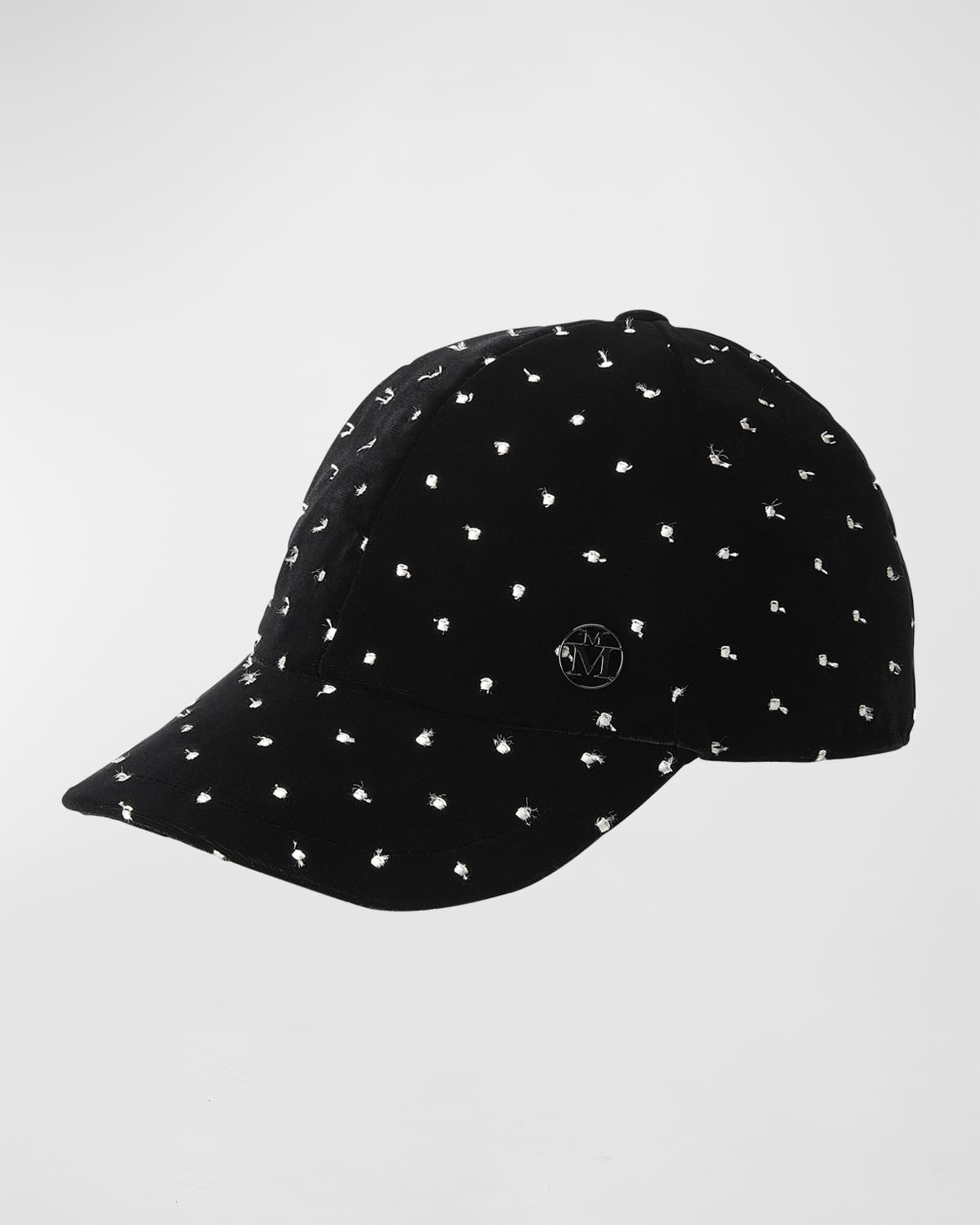 Maison Michel Tiger Swiss Dotted Baseball Cap | Neiman Marcus