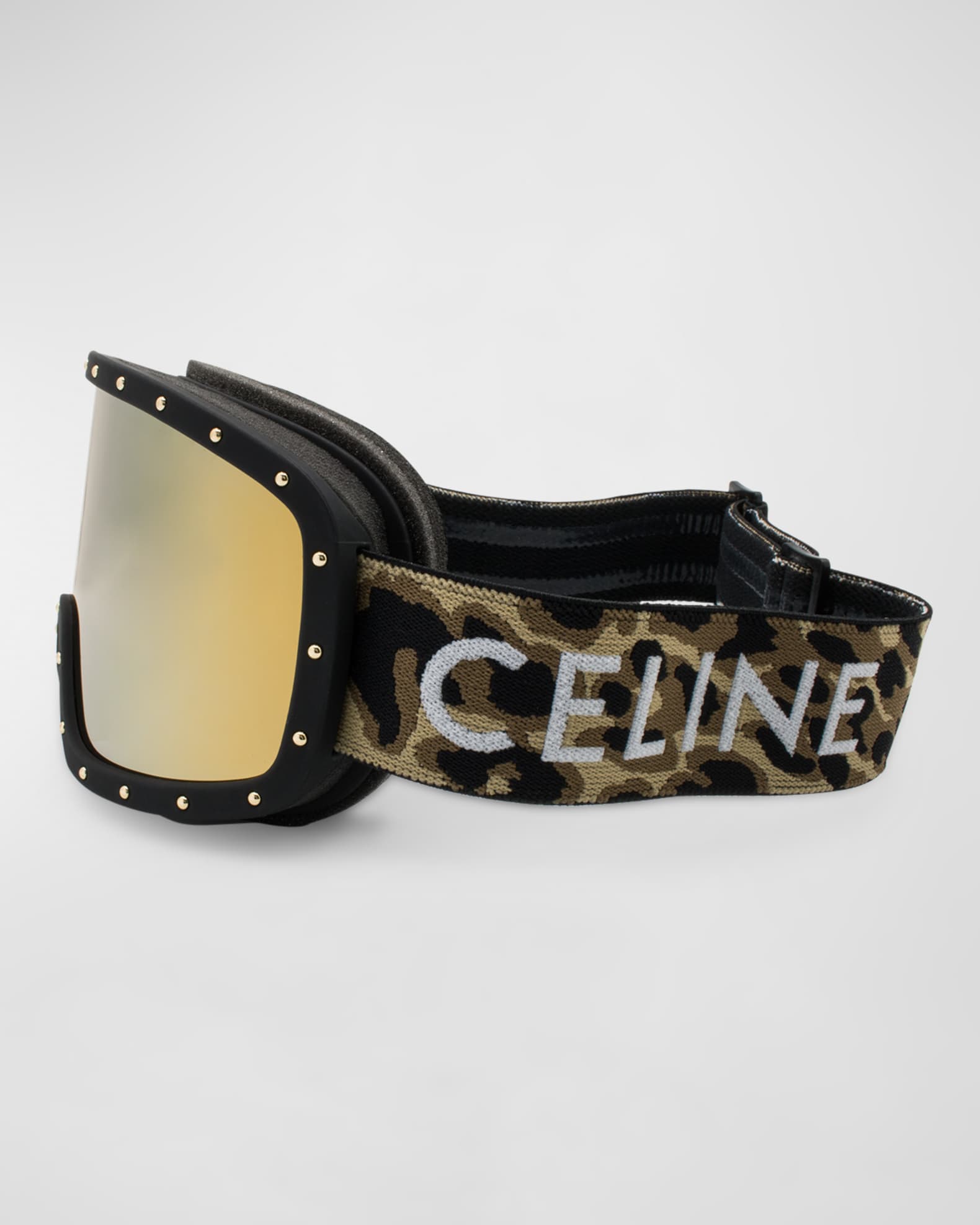 Celine Men's Logo Strap Ski Mask Goggles | Neiman Marcus
