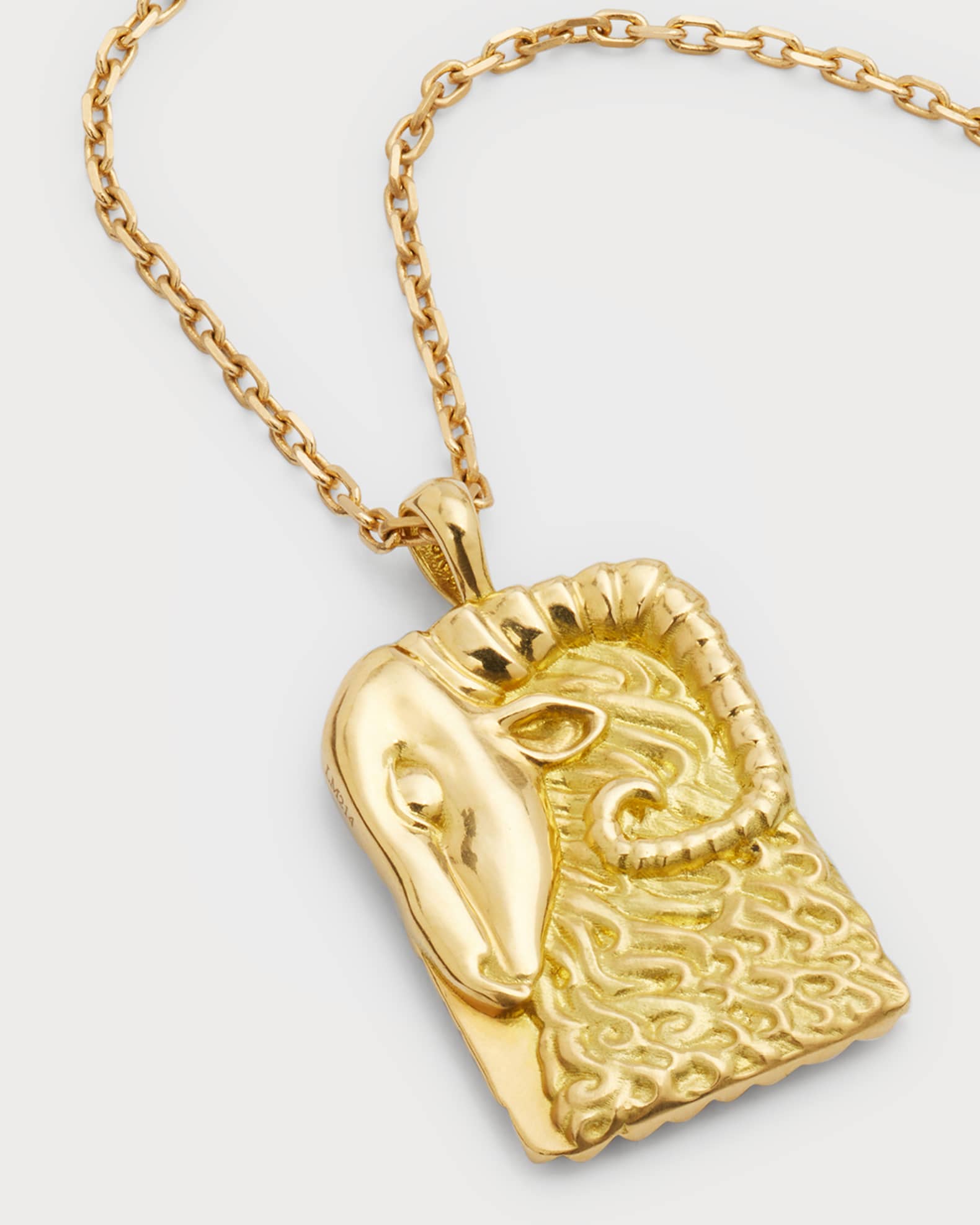 David Webb Diamond Aries Pendant Necklace | Neiman Marcus