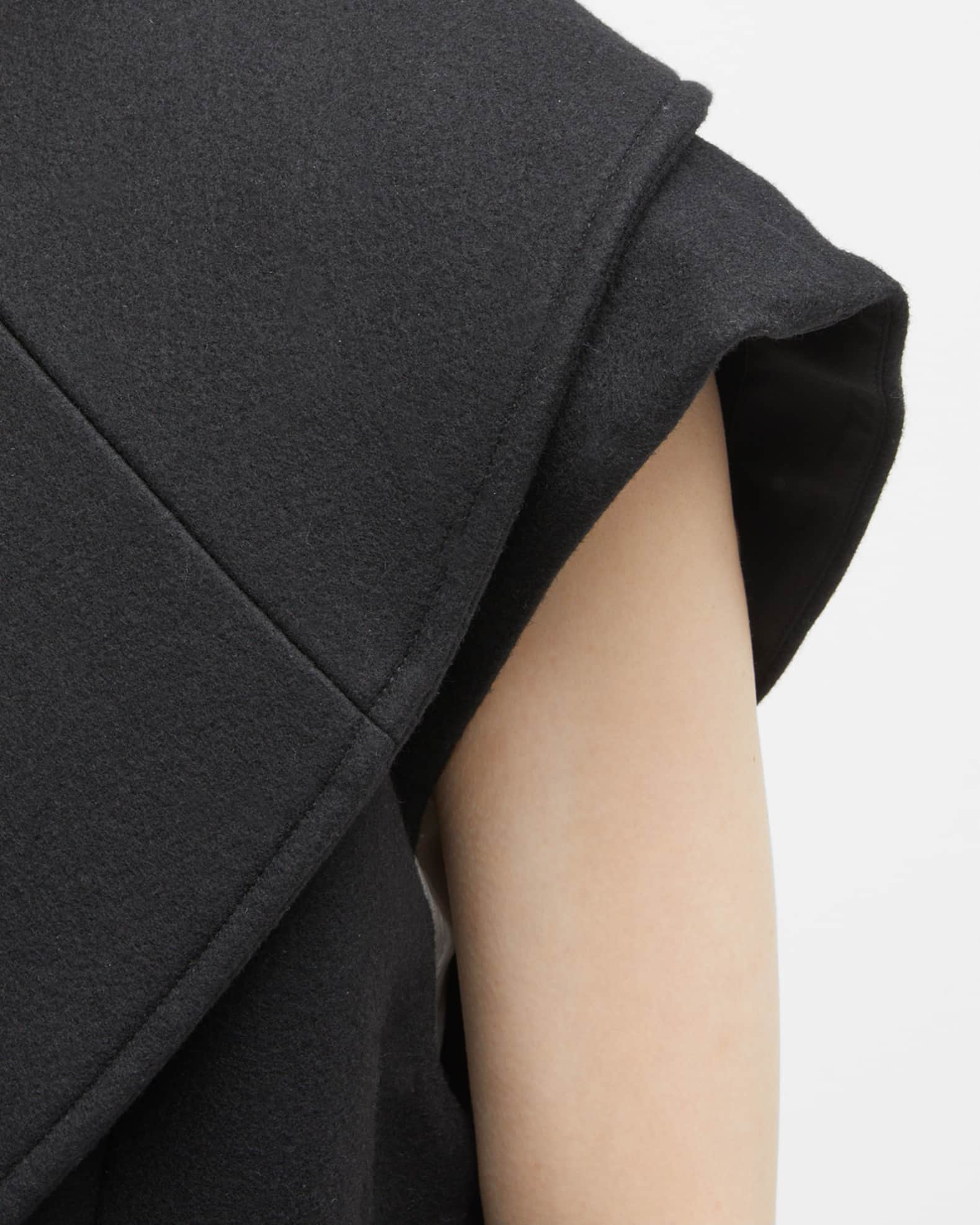 BITE Studios Melton Long Collared Wool Vest | Neiman Marcus