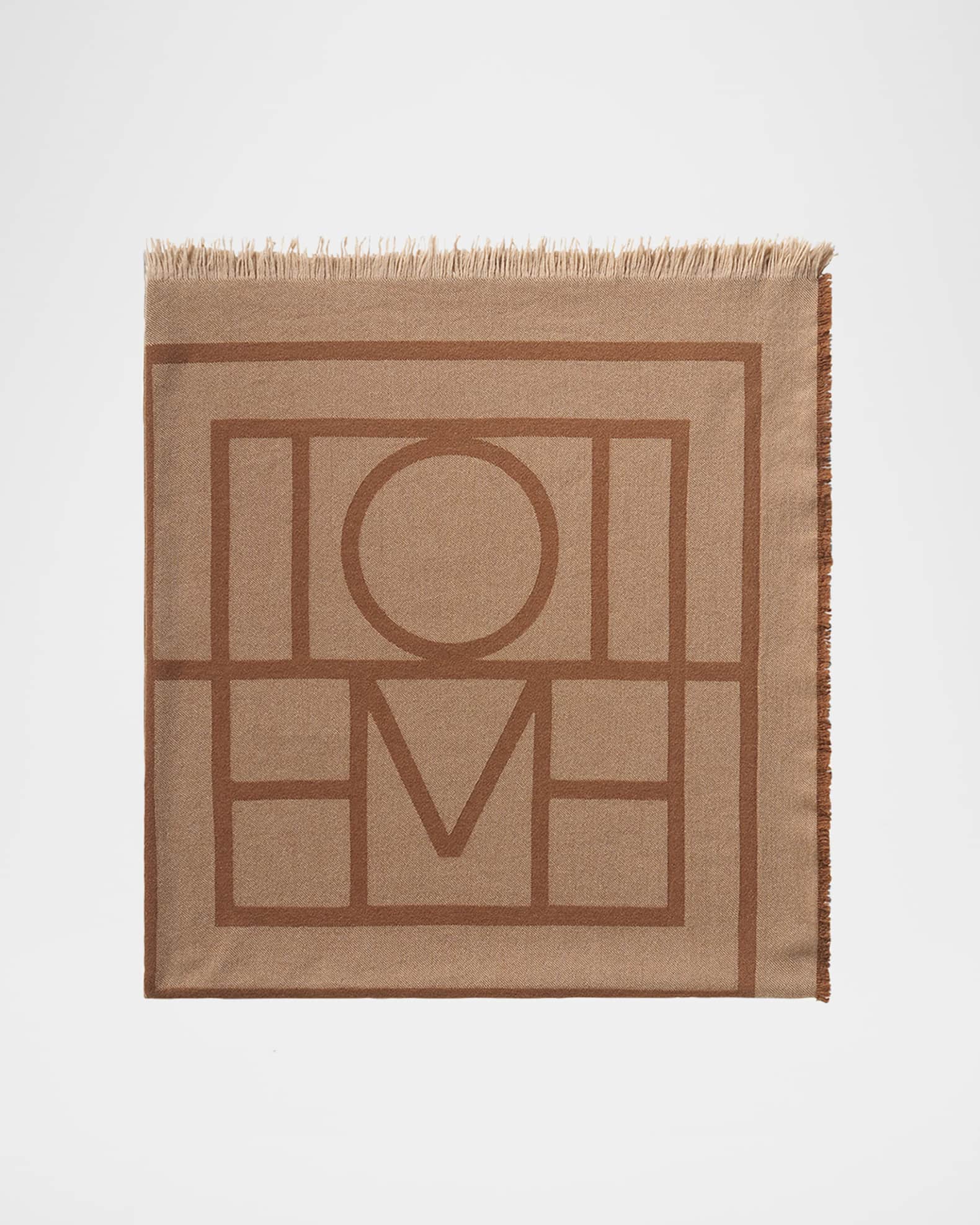 Toteme Monogram Cashmere-Blend Scarf | Neiman Marcus