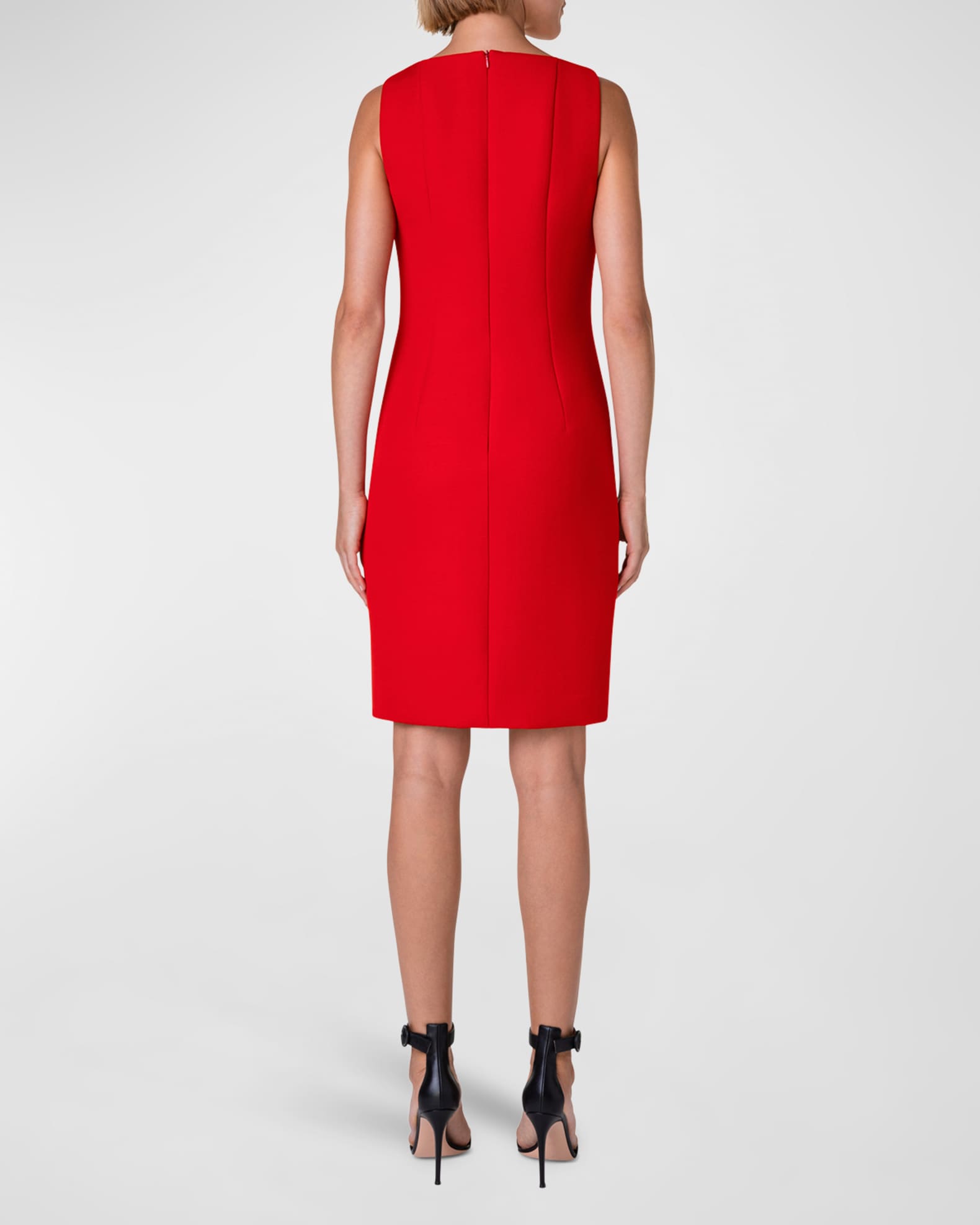 Akris Structured Wool Sheath Dress | Neiman Marcus