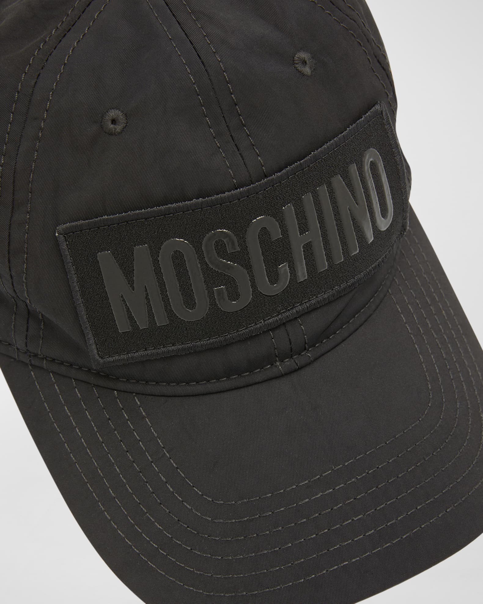 Moschino Men's Tonal Logo Applique Baseball Cap | Neiman Marcus
