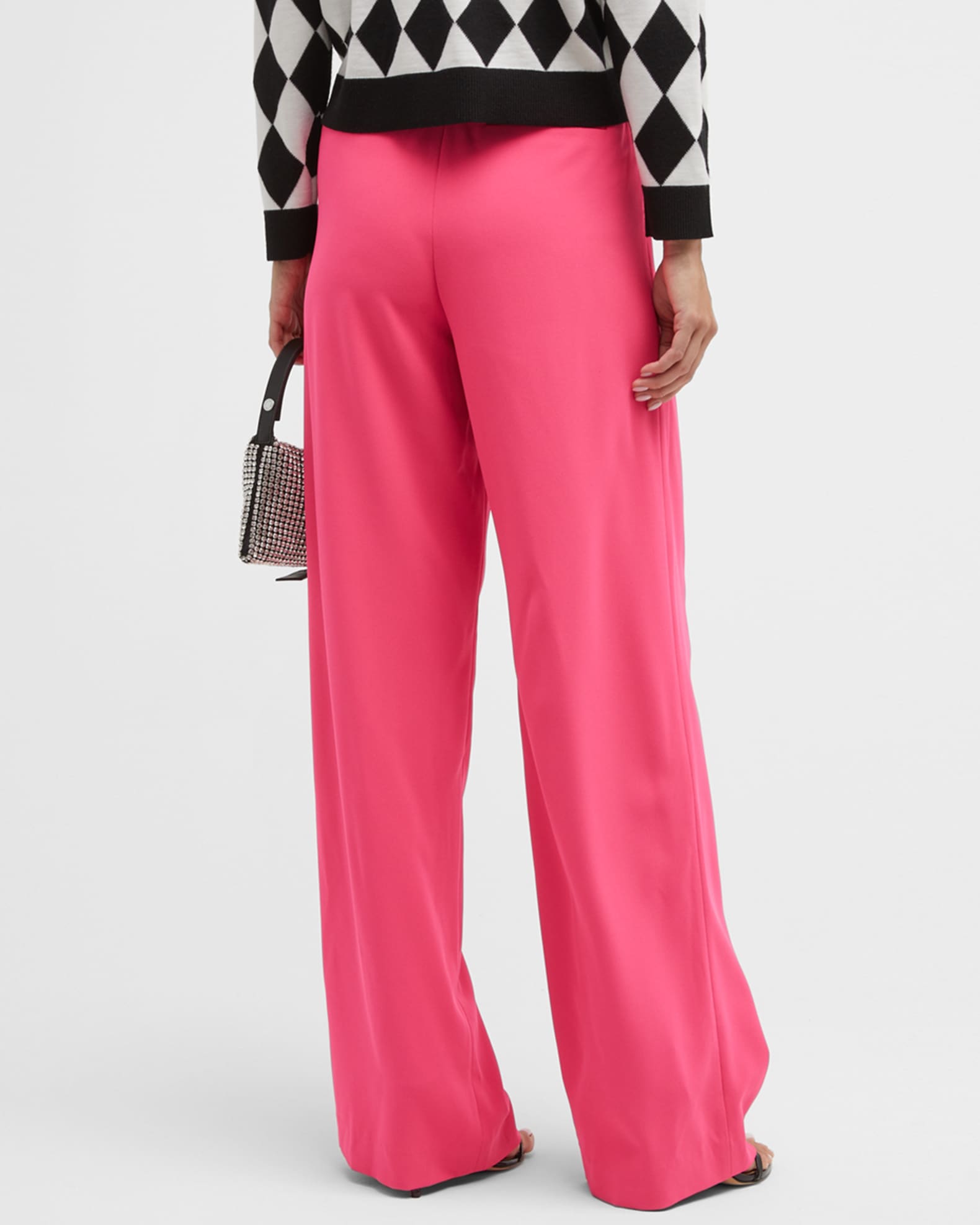 Alice + Olivia Pompey High-Waisted Pleated Pants | Neiman Marcus