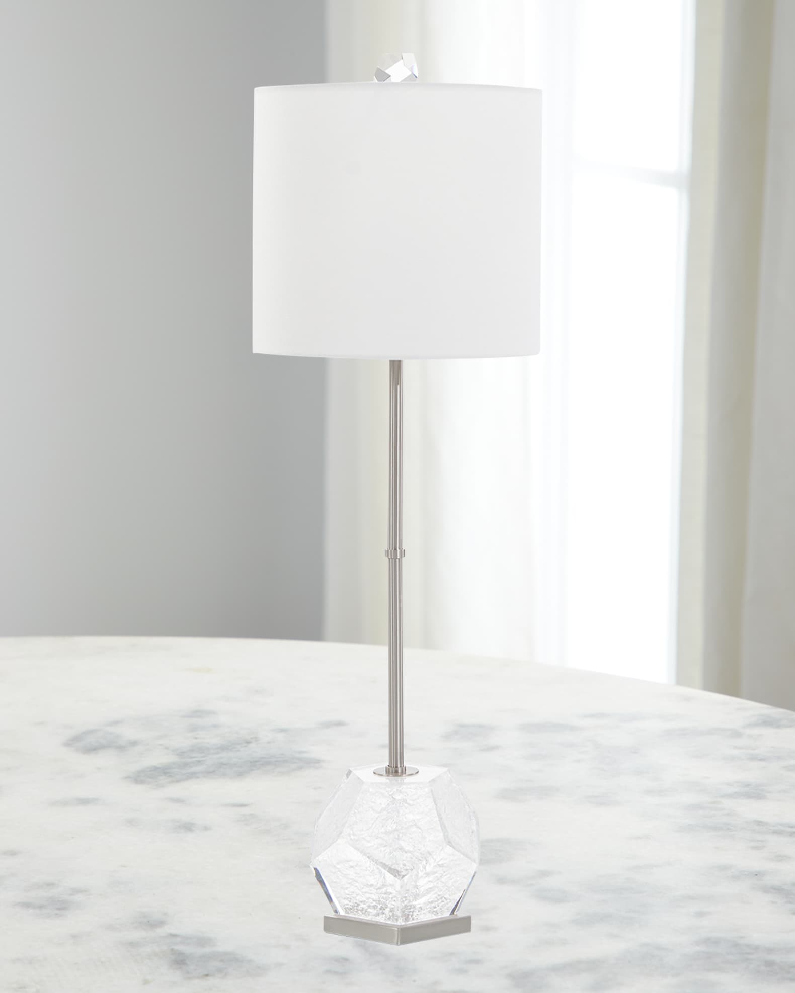 John-Richard Collection Faceted Acrylic Buffet Lamp | Neiman Marcus