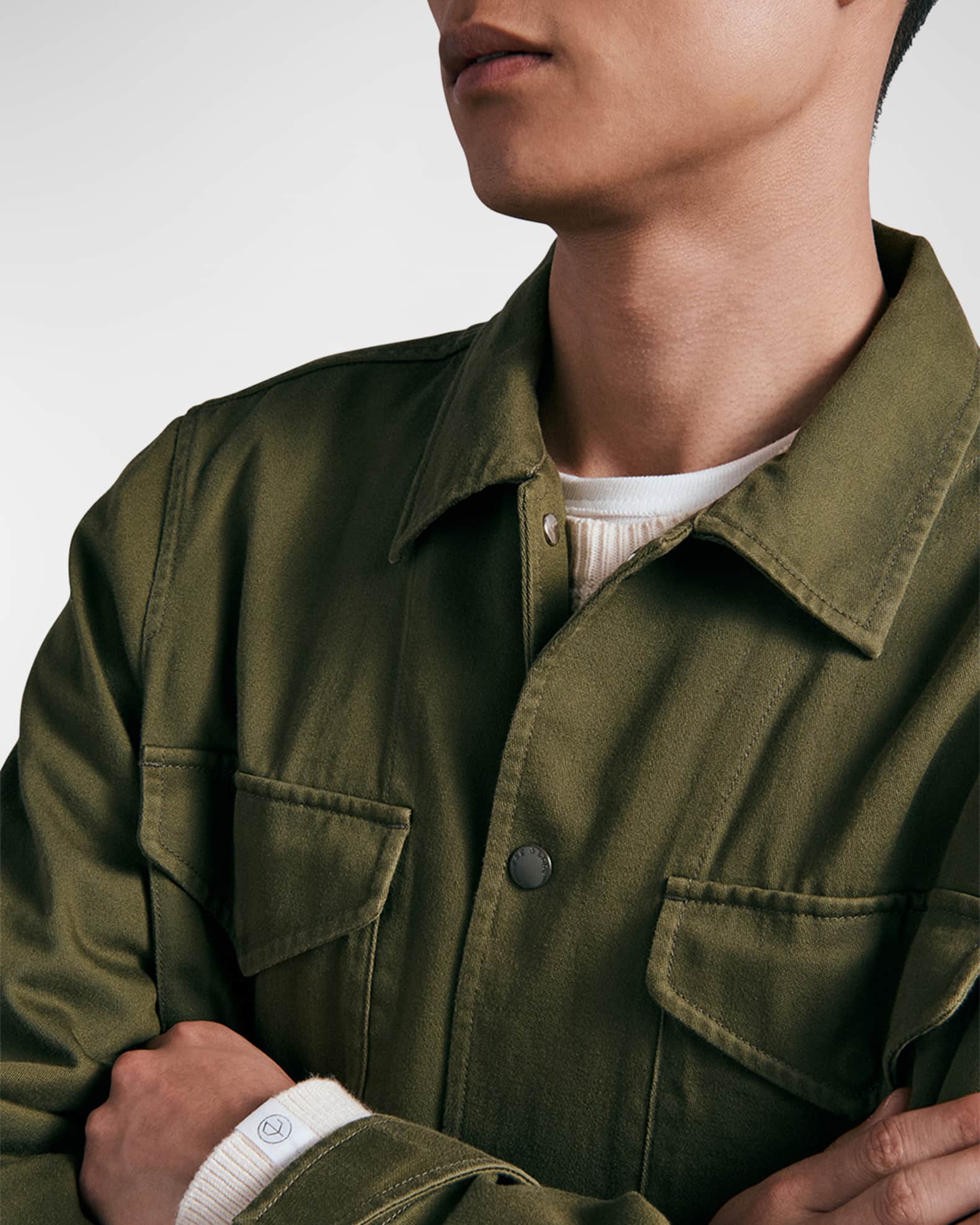 Rag & Bone Men's Flight Shirt Jacket | Neiman Marcus