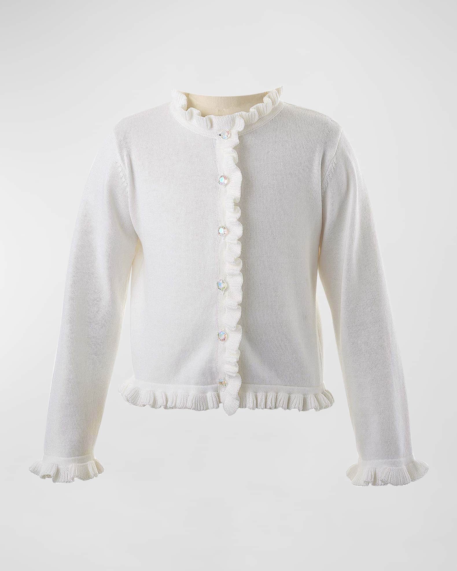 Rachel Riley Girl's Frill Cardigan, Size 2-10 | Neiman Marcus