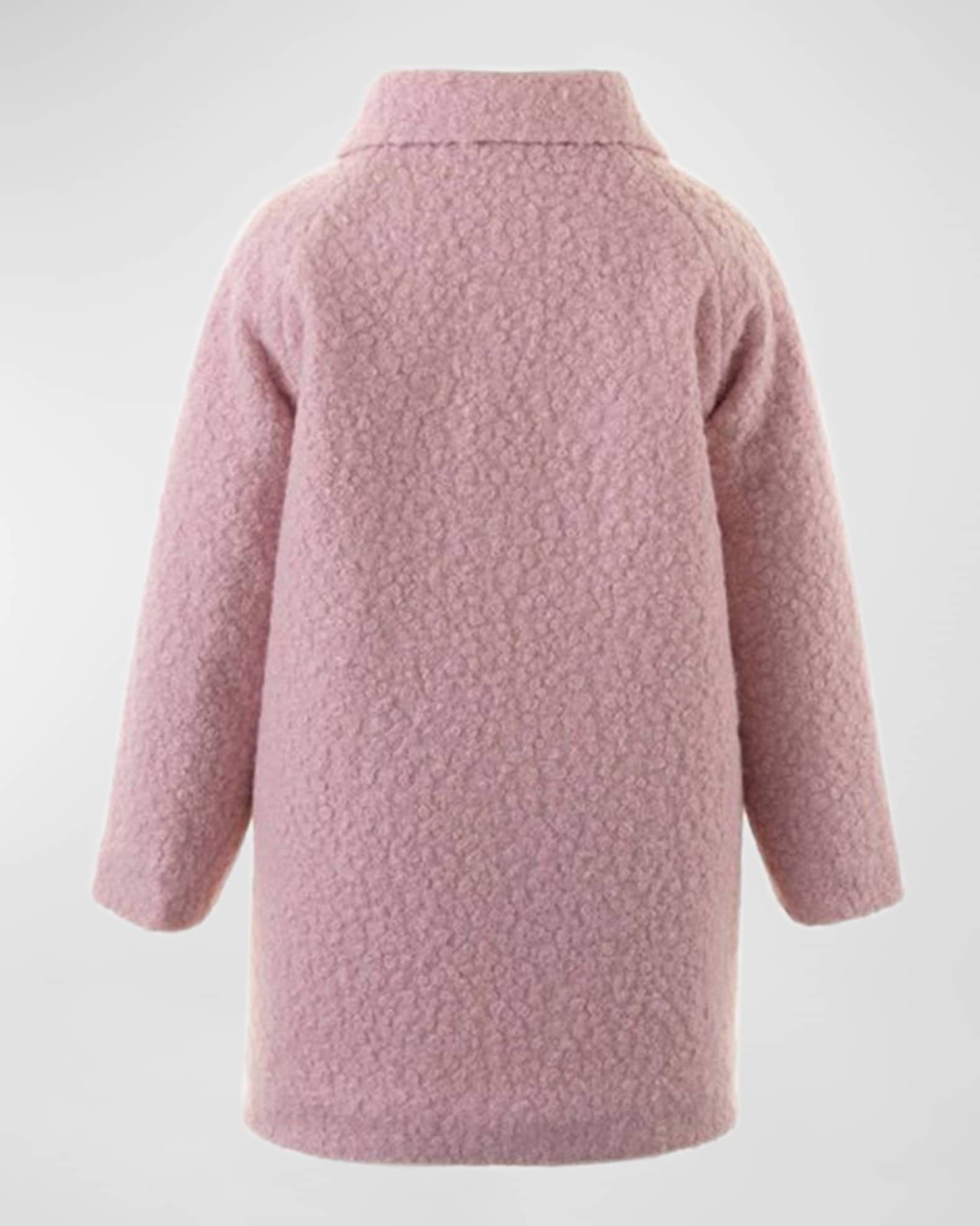 Rachel Riley Girl's Bow Buttons Boucle Coat, Size 2-10 | Neiman Marcus