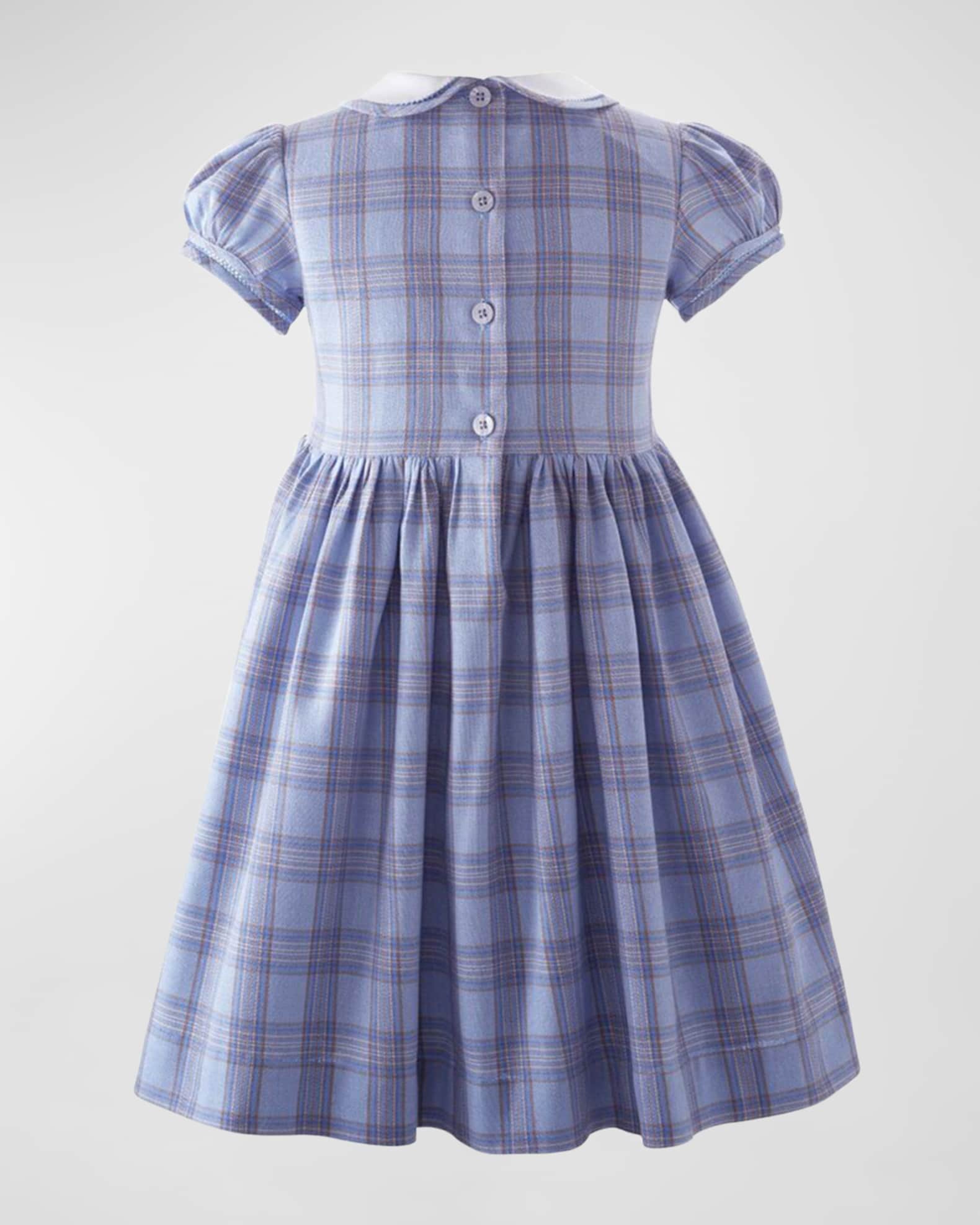 Rachel Riley Girl's Smocked Tartan-Print Dress, Size 2-10 | Neiman Marcus