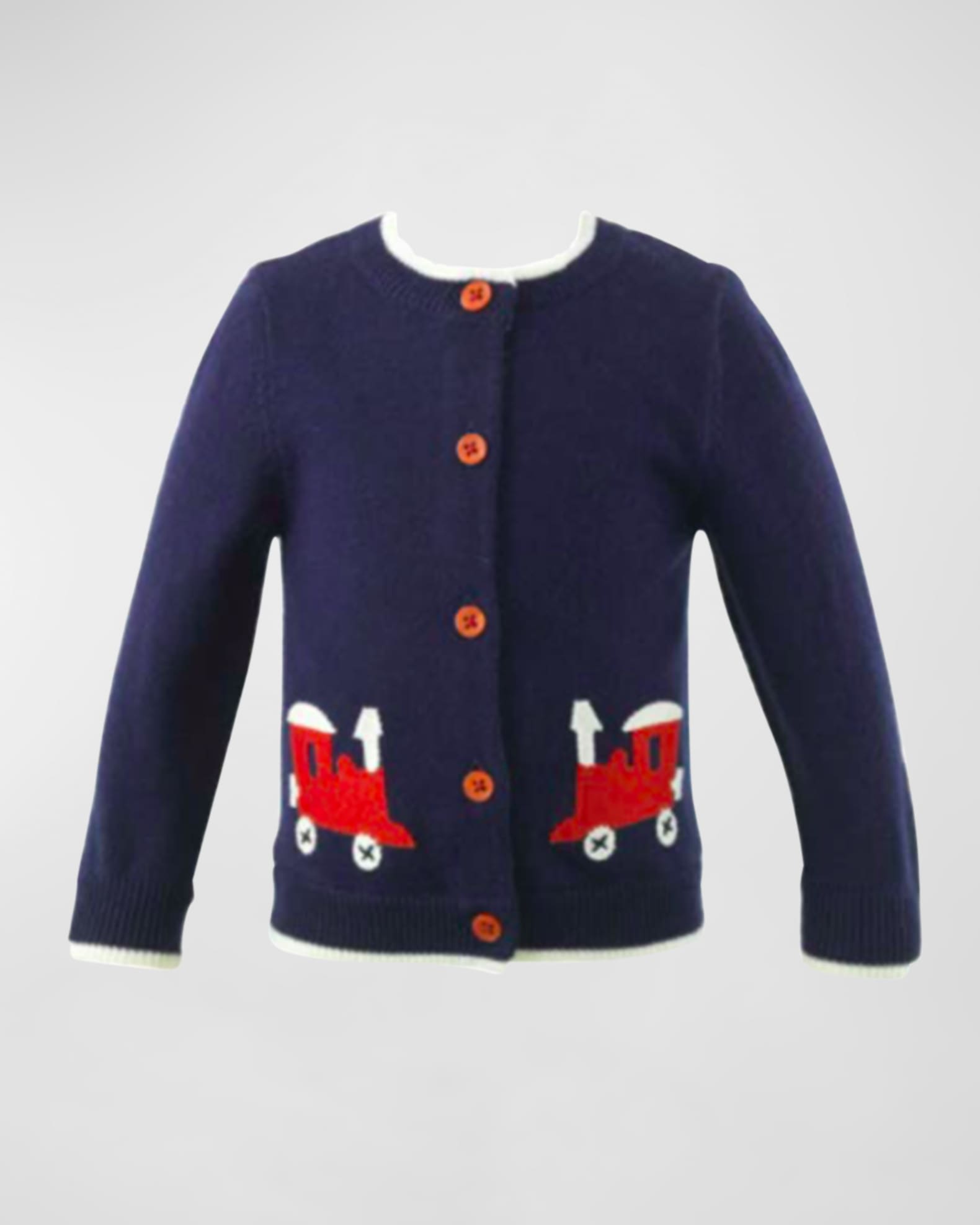 Rachel Riley Boy's Train Intarsia Cardigan, Size Newborn-12M | Neiman ...