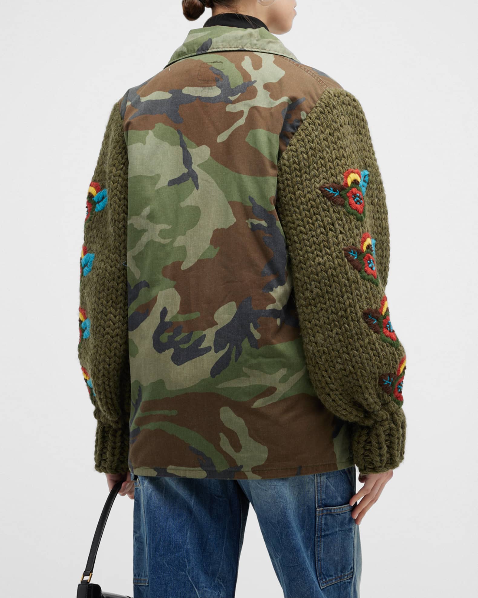 Tu Lize Upcycled Embroidered Military Jacket | Neiman Marcus
