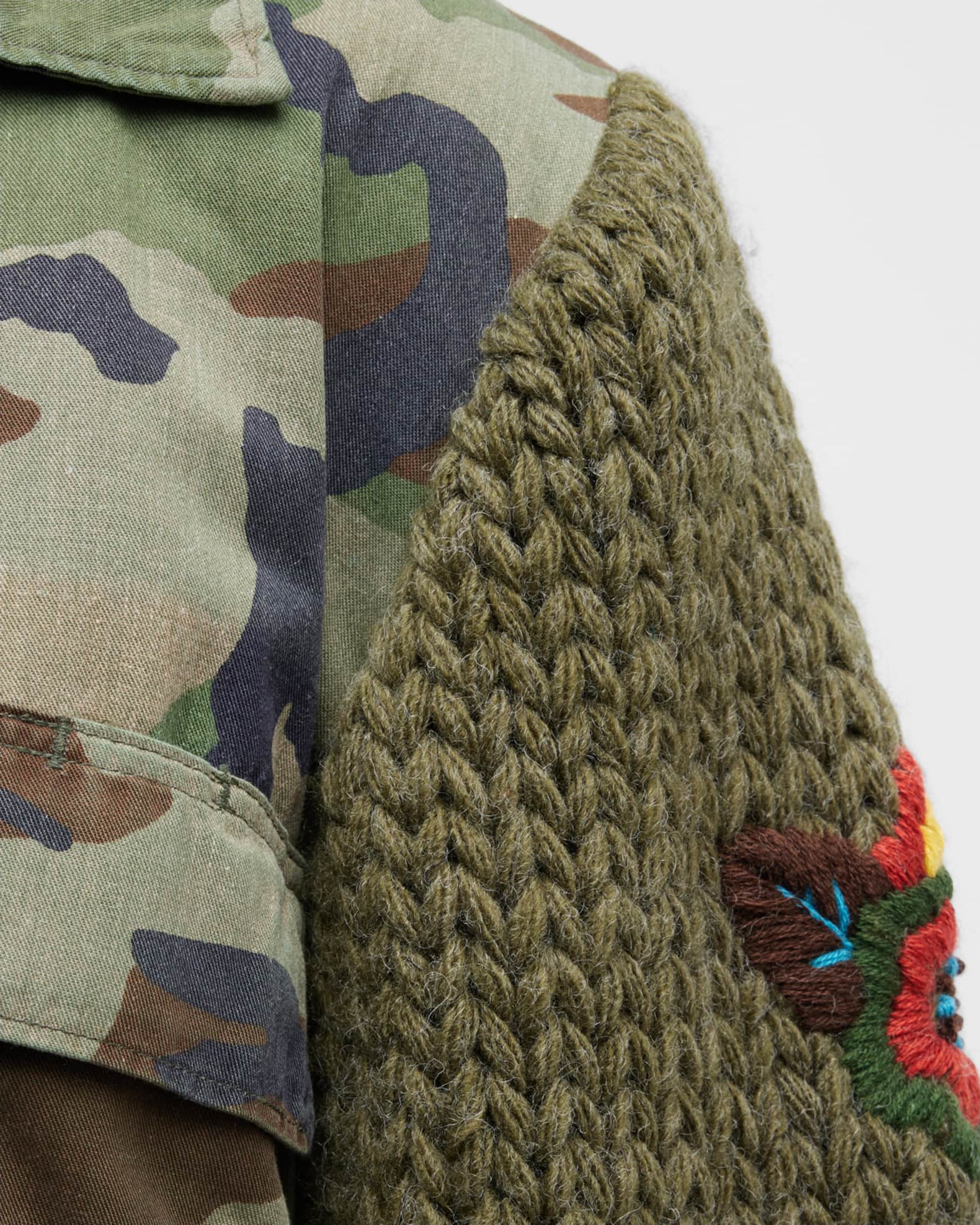 Tu Lize Upcycled Embroidered Military Jacket | Neiman Marcus