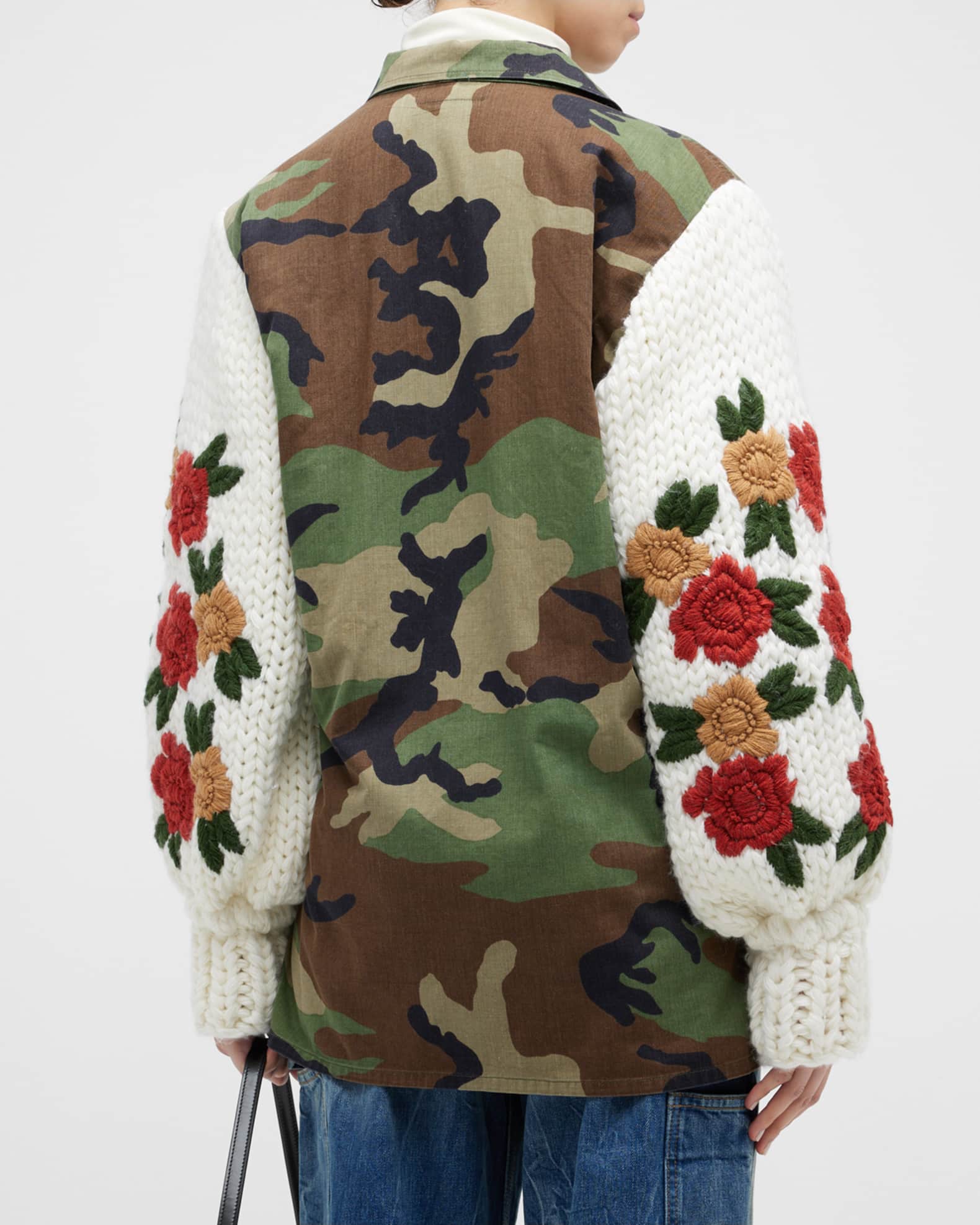 Tu Lize Upcycled Embroidered Military Jacket | Neiman Marcus