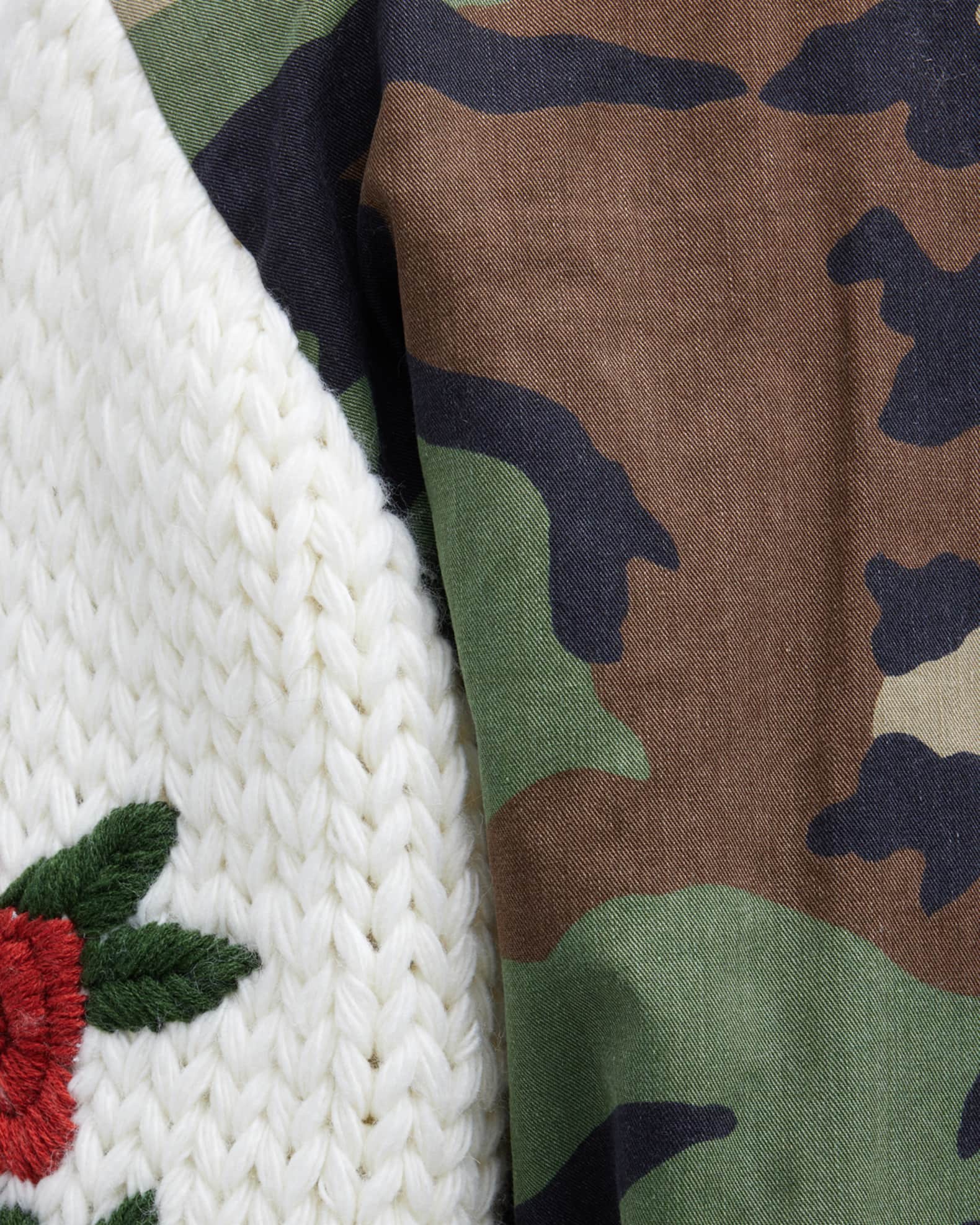 Tu Lize Upcycled Embroidered Military Jacket | Neiman Marcus