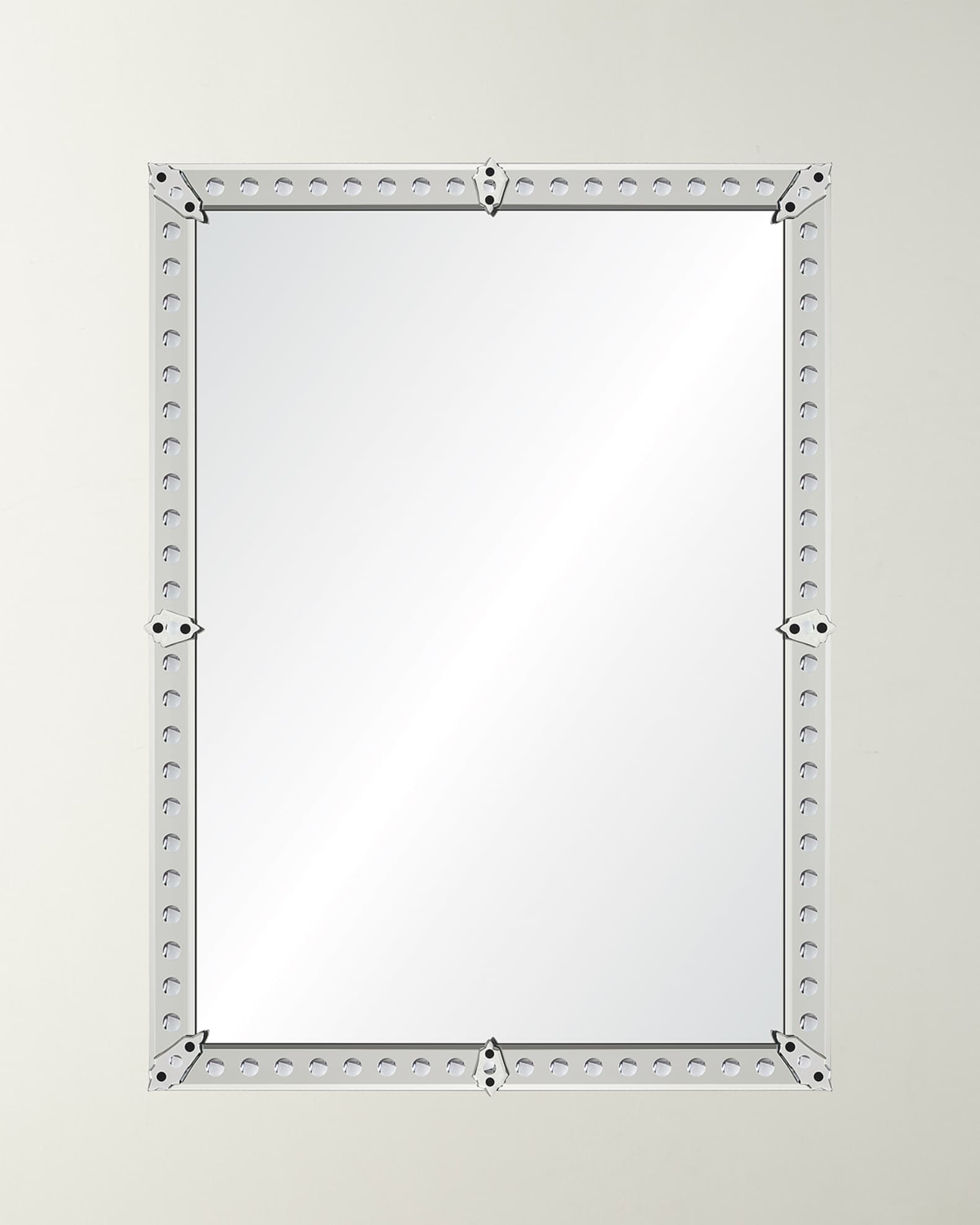 Mirror Home Beveled Mirror-Framed Mirror, 40" | Neiman Marcus