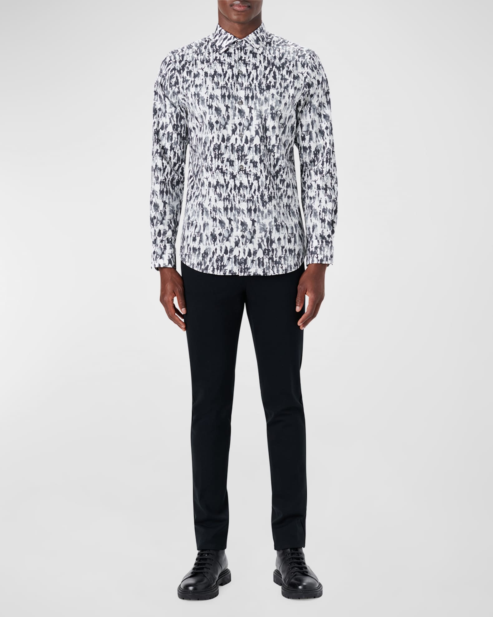 Bugatchi Men's Axel Shaped Sport Shirt | Neiman Marcus