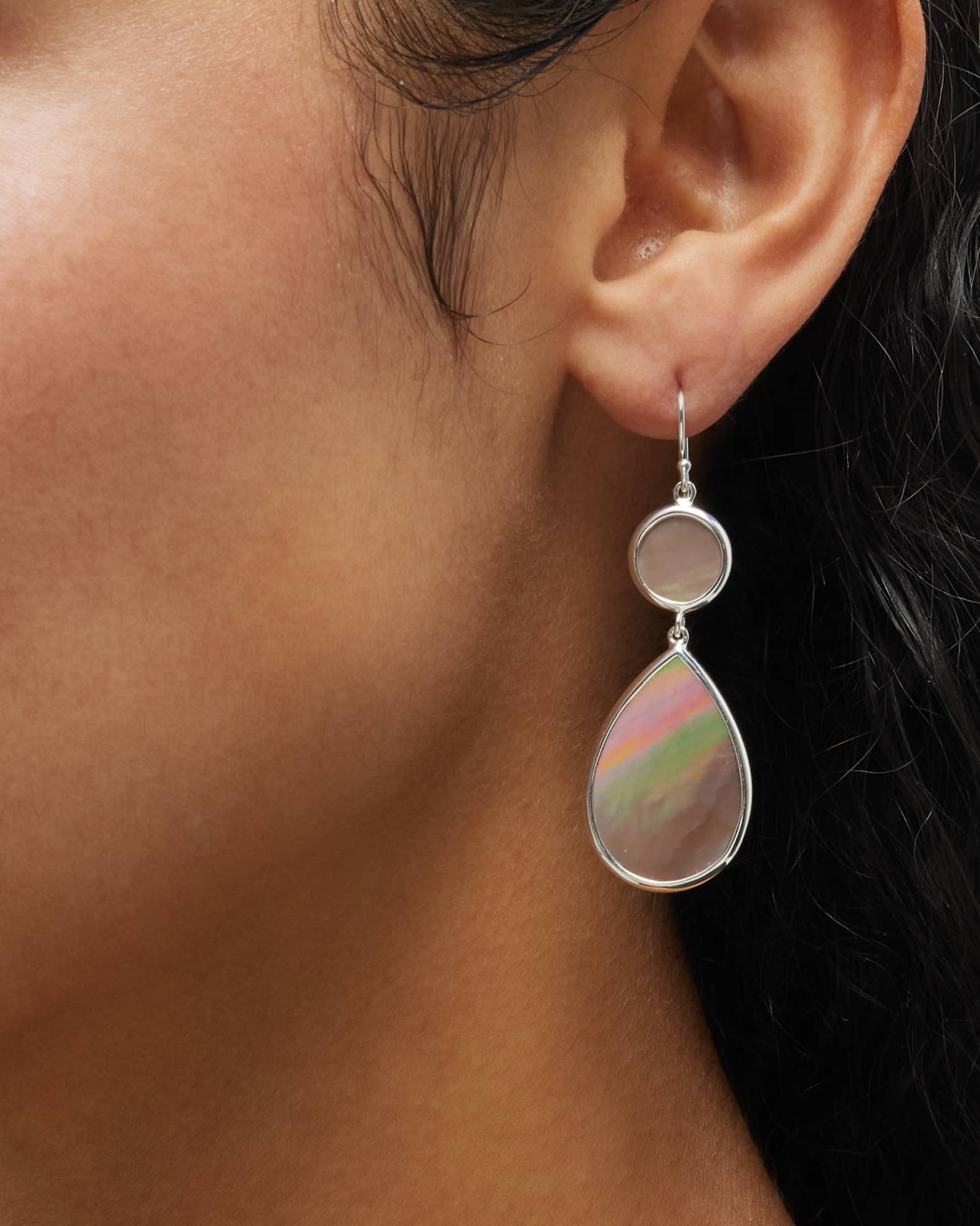 Ippolita Dot & Teardrop Earring in Sterling Silver | Neiman Marcus