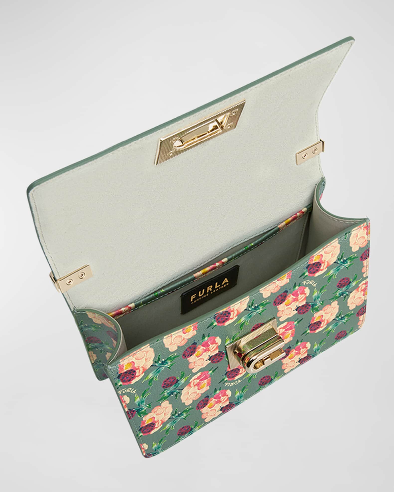 Furla 1927 Mini Ladybug and Flower Printed Crossbody Bag | Neiman Marcus
