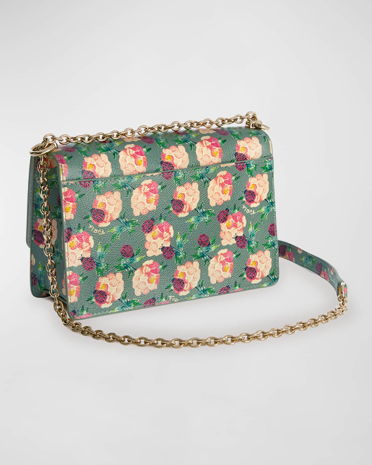Furla 1927 Mini Ladybug and Flower Printed Crossbody Bag | Neiman Marcus