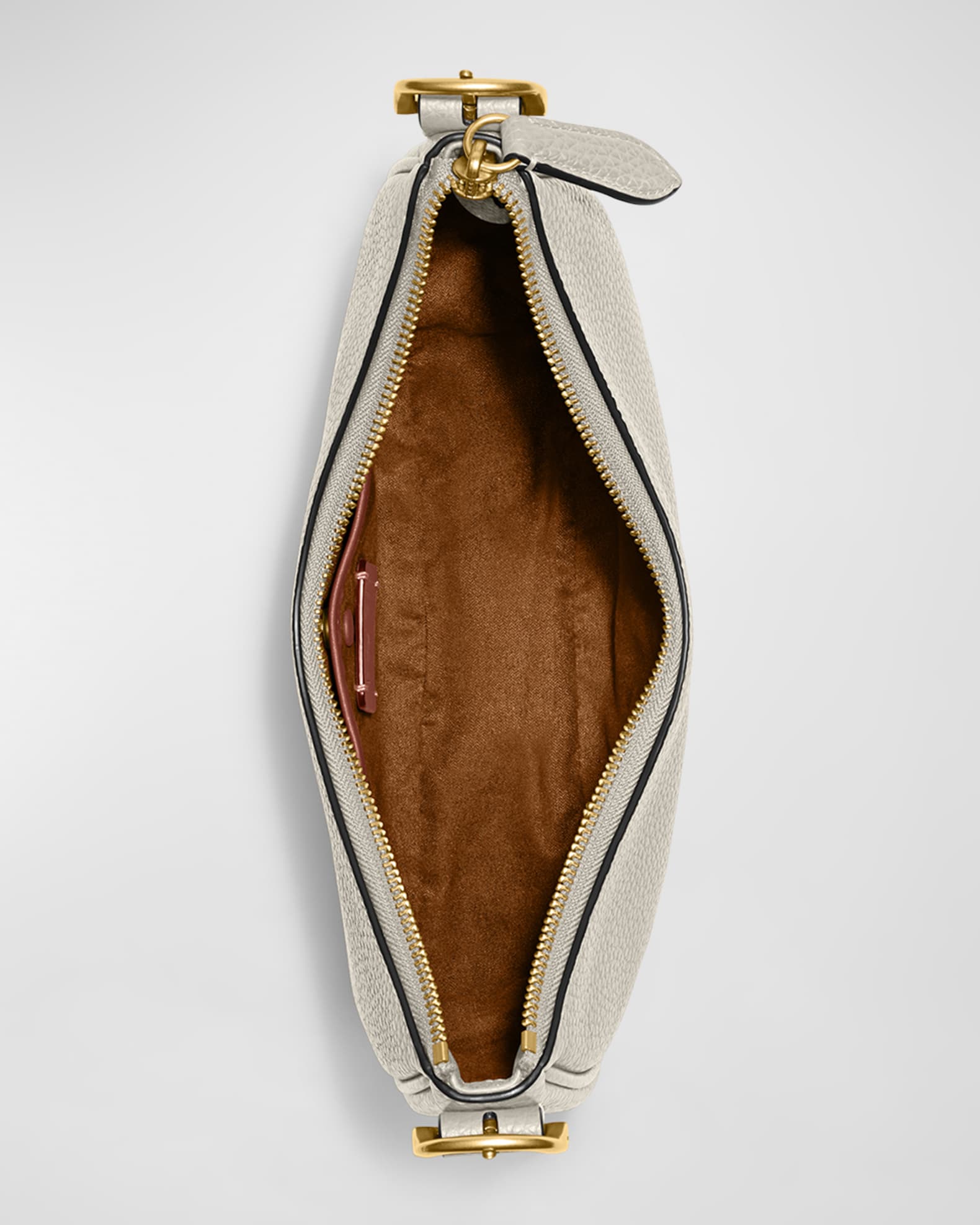 Coach Luna Zip Pebble Leather Shoulder Bag | Neiman Marcus