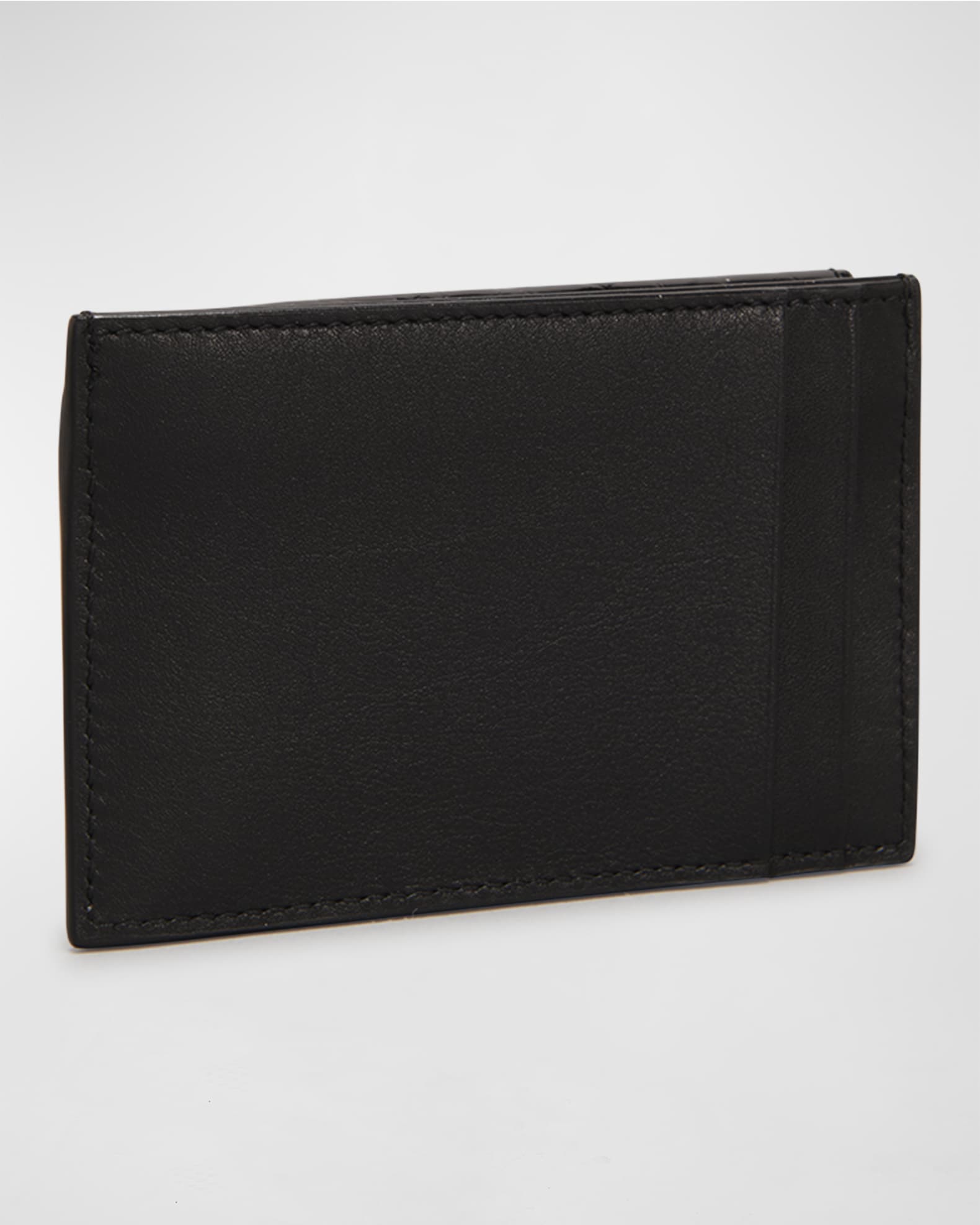 Saint Laurent YSL Monogram Envelope Flap Card Case in Python-Embossed ...