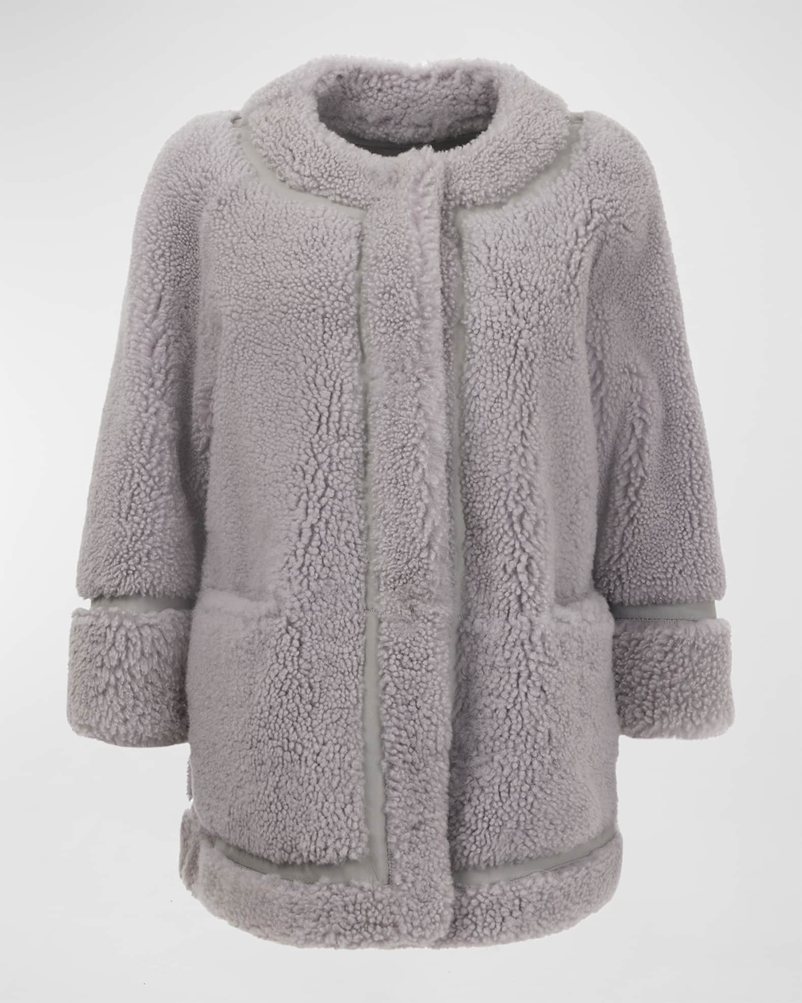 Gorski Reversible Curly Lamb Shearling Jacket | Neiman Marcus