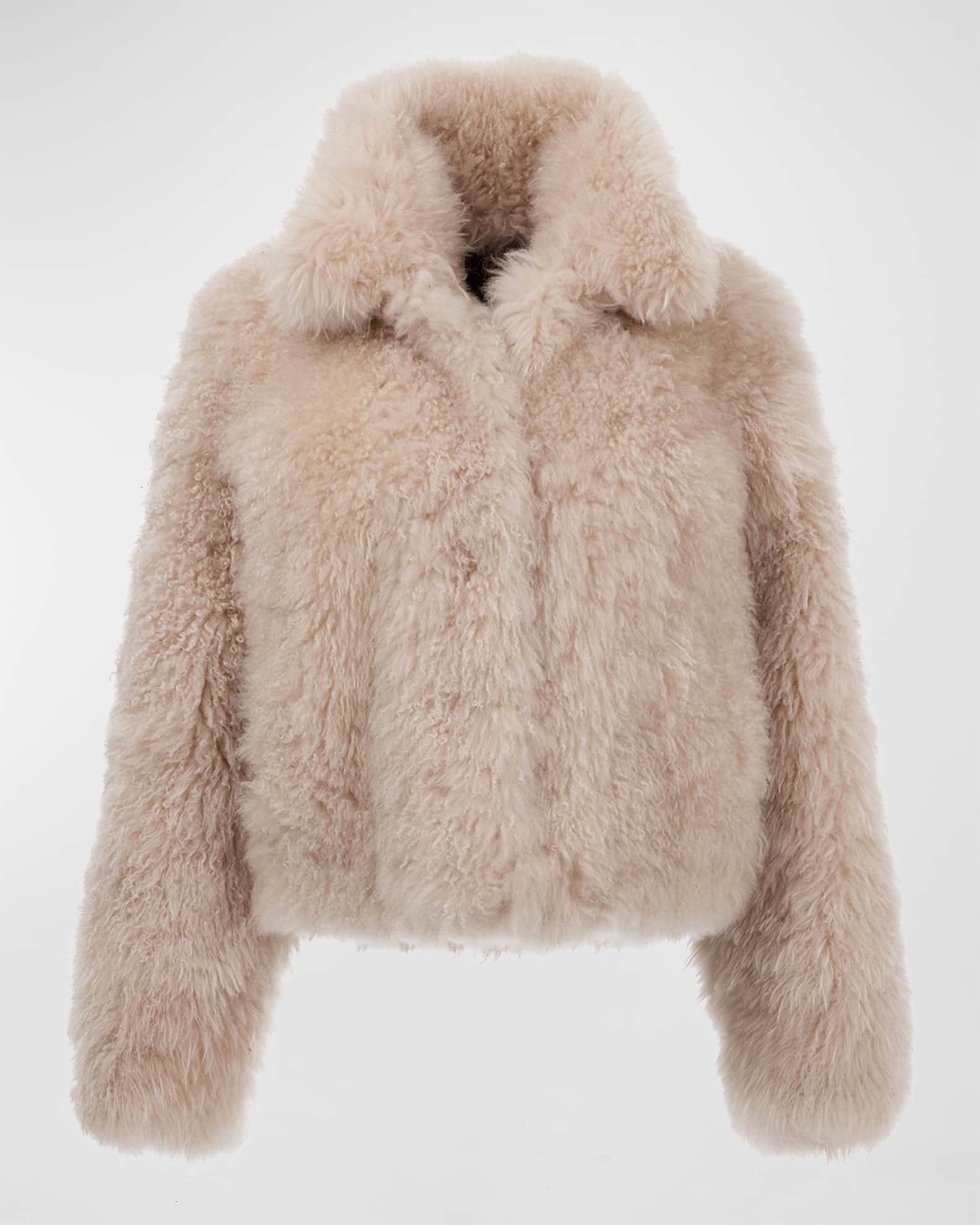 Gorski Cashmere Goat Fur Jacket | Neiman Marcus