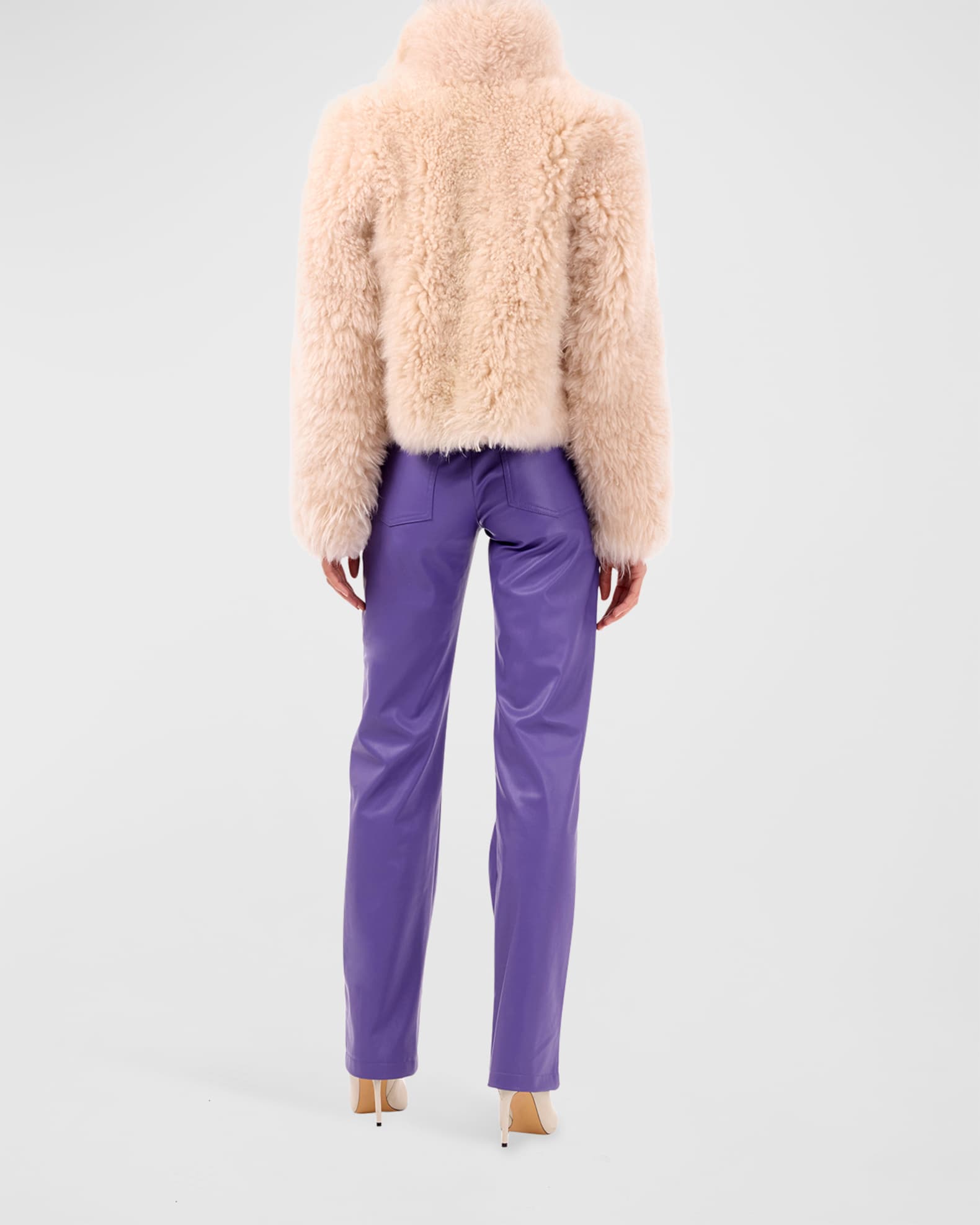 Gorski Cashmere Goat Fur Jacket | Neiman Marcus