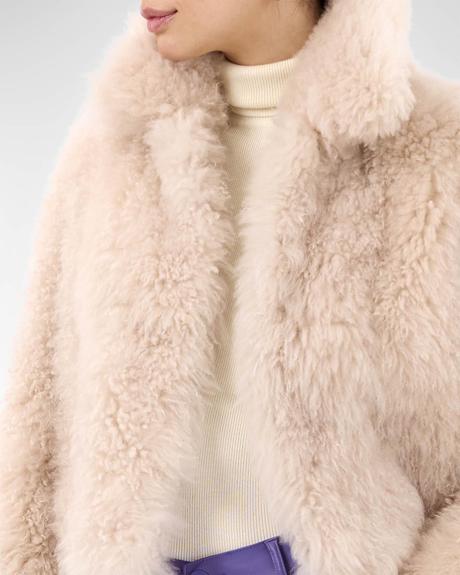 Gorski Cashmere Goat Fur Jacket | Neiman Marcus
