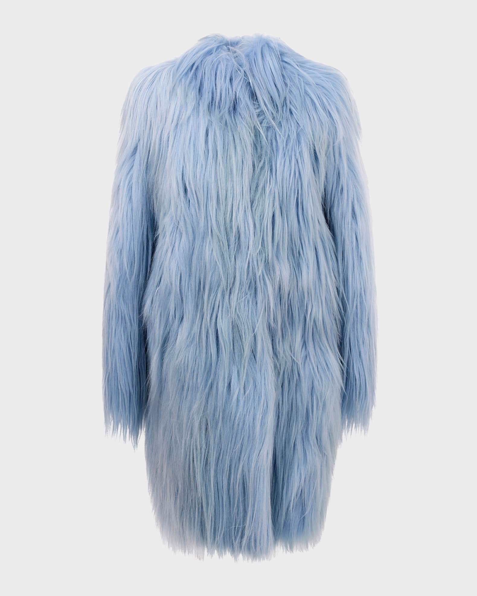 Gorski Goat Fur Long Stroller Coat | Neiman Marcus