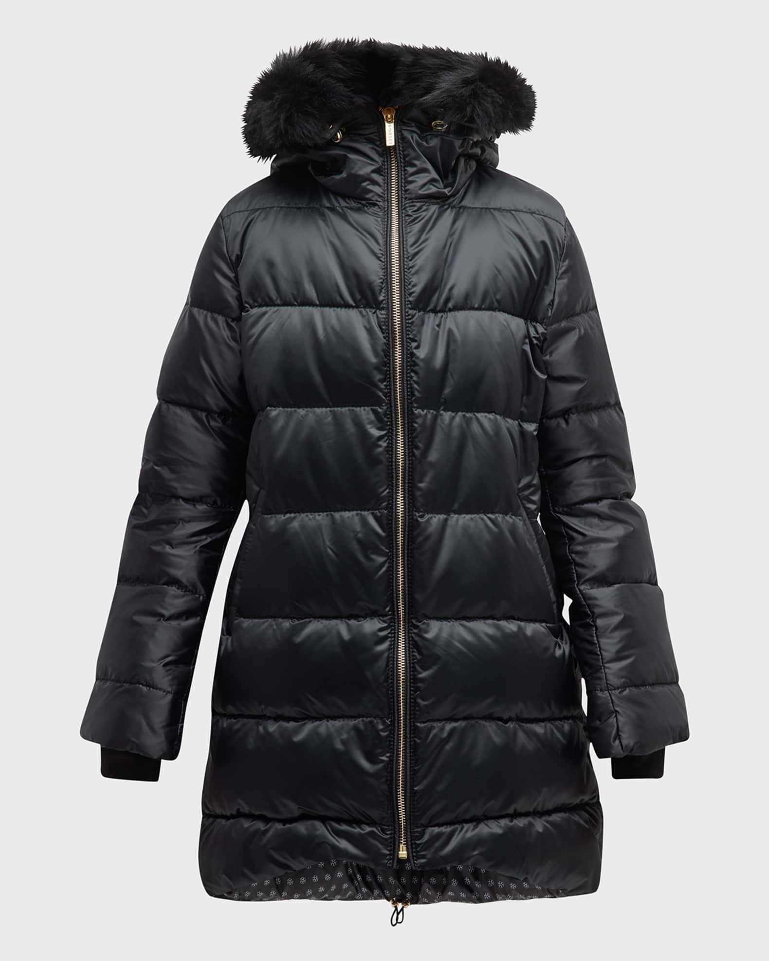 Gorski Apres-Ski Jacket w/ Detachable Lamb Shearling Trim | Neiman Marcus