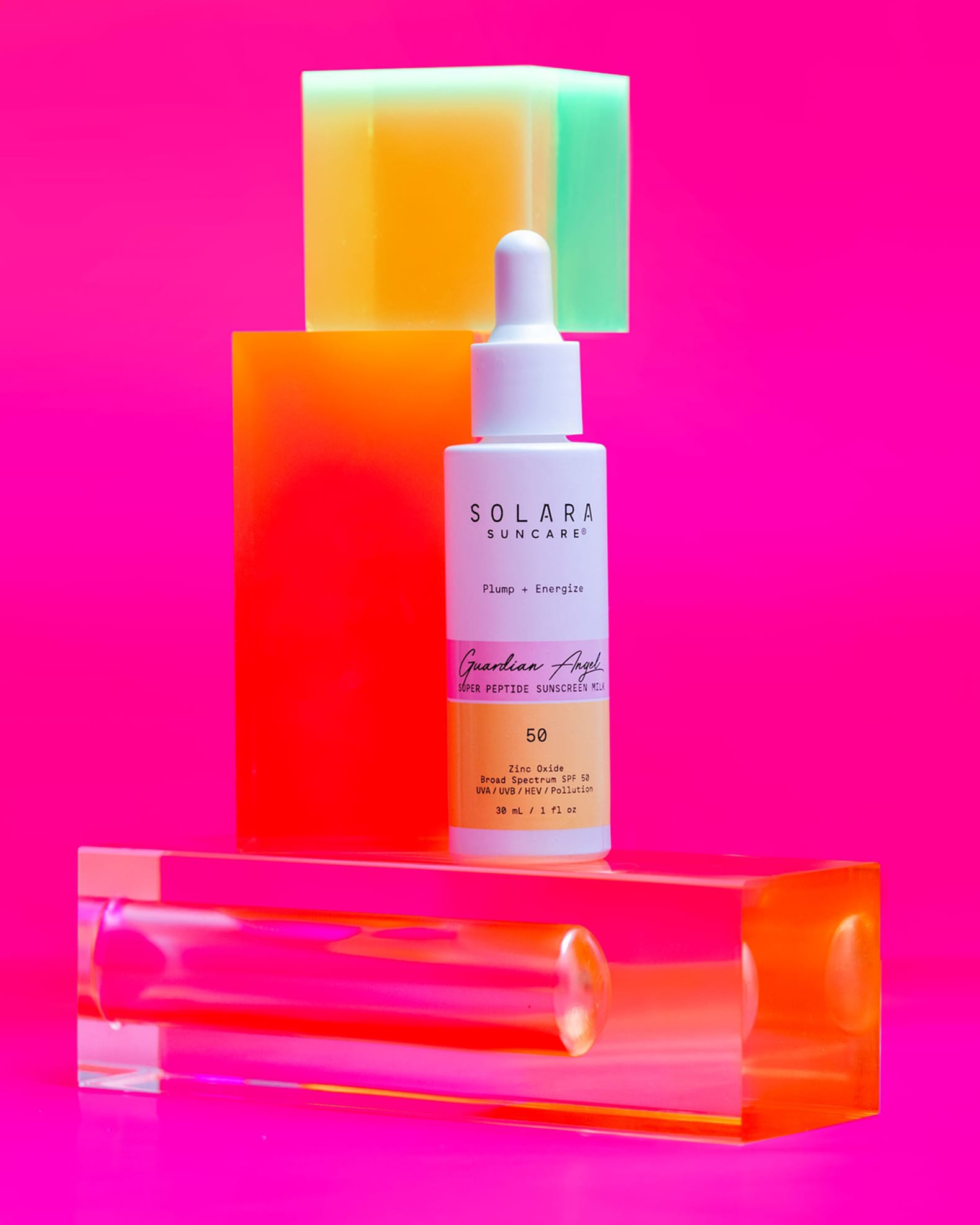 Solara Suncare Guardian Angel Super Peptide Sunscreen Milk SPF 50 , 1 ...