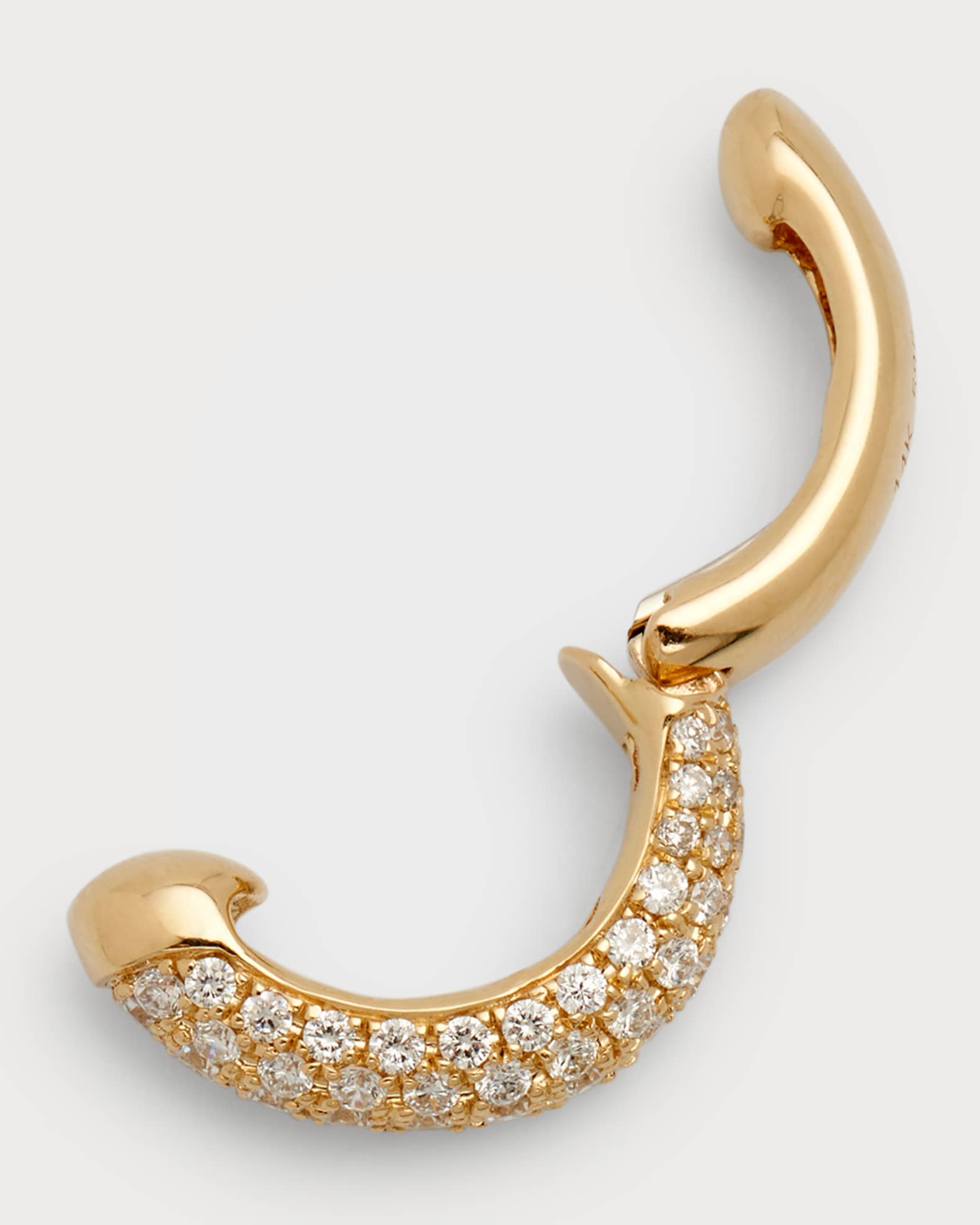 Siena Jewelry 14K Yellow Gold Diamond Cuff Clip-On Earrings | Neiman Marcus