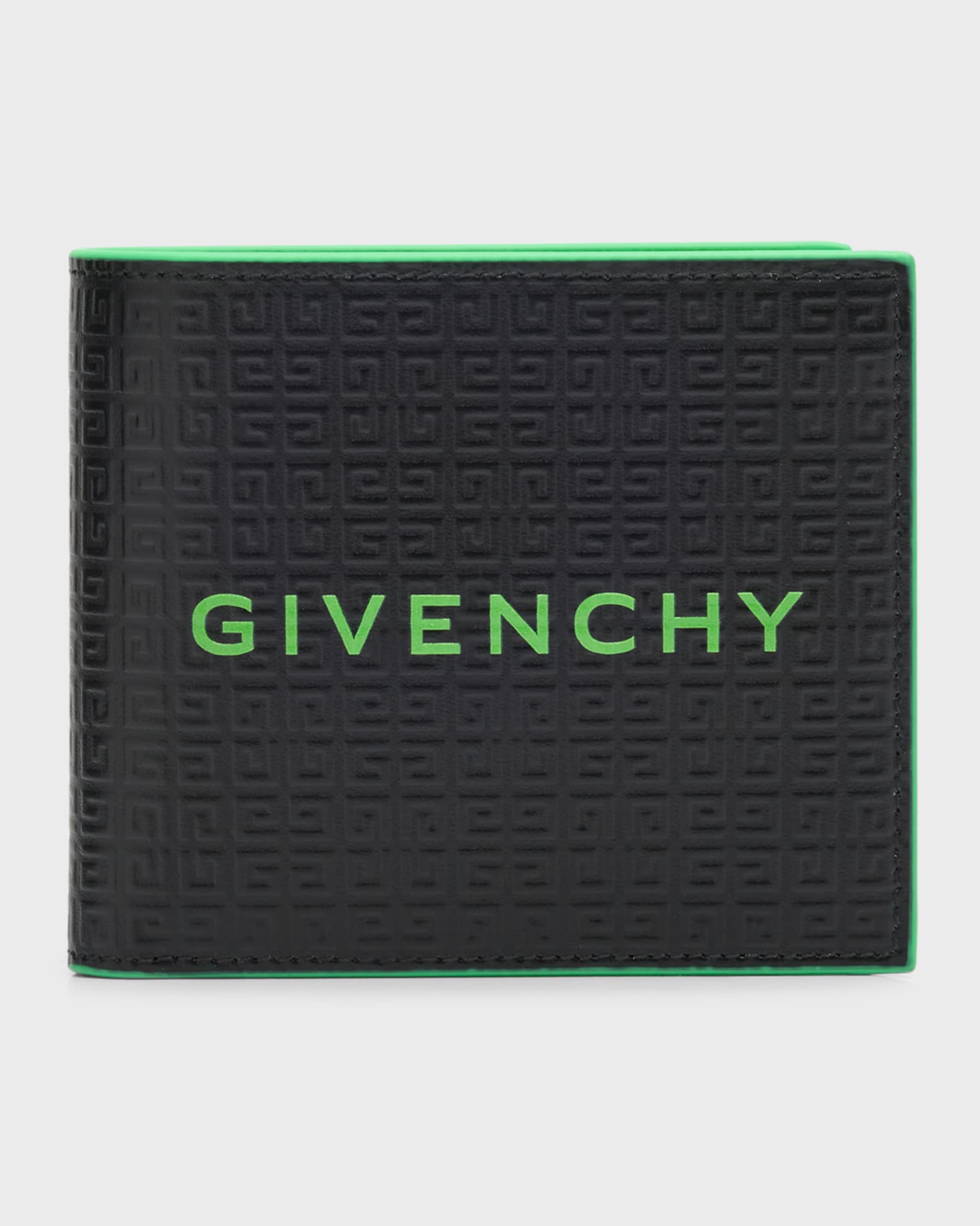 Givenchy Men's 4G Leather Logo Bifold Wallet | Neiman Marcus
