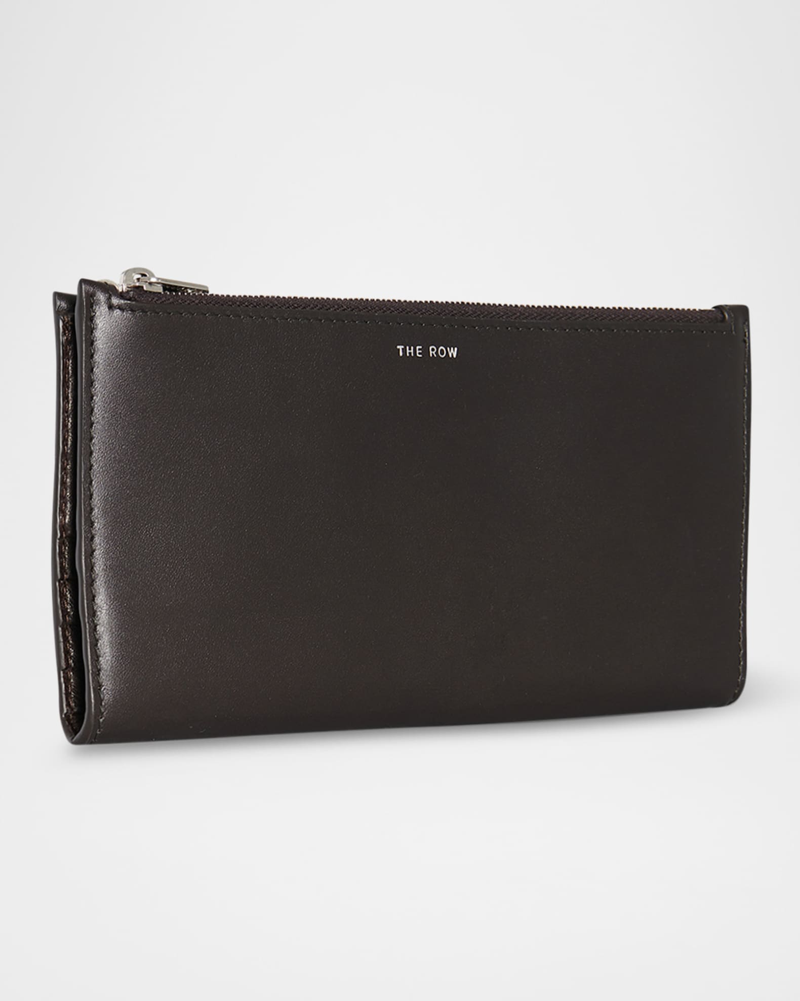 THE ROW Multi Zipped Bifold Wallet in Calf Leather | Neiman Marcus