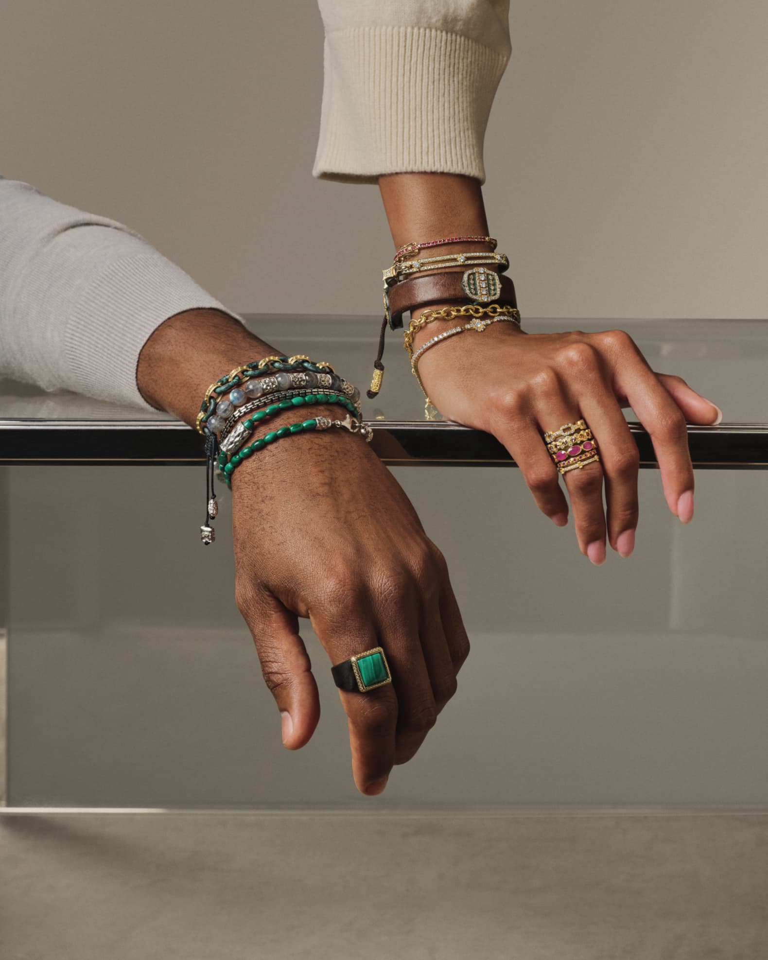 Armenta 18K Yellow Gold Ruby Stack Band | Neiman Marcus