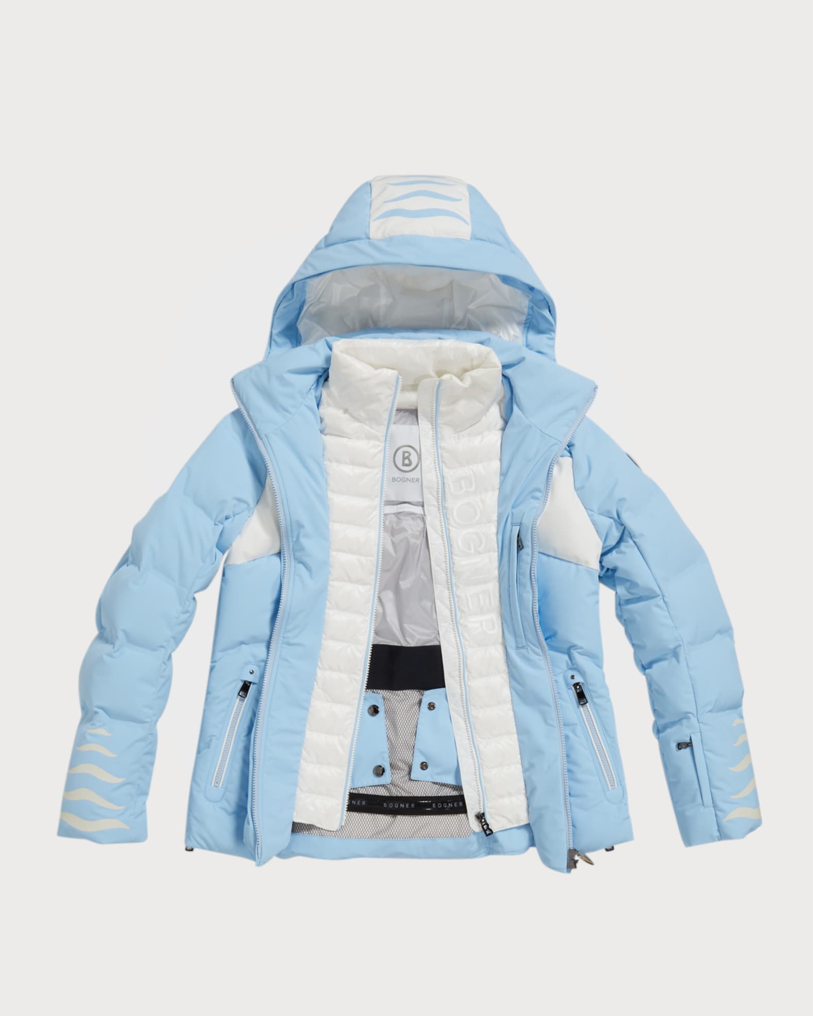Bogner Della Layered Puffer Coat | Neiman Marcus