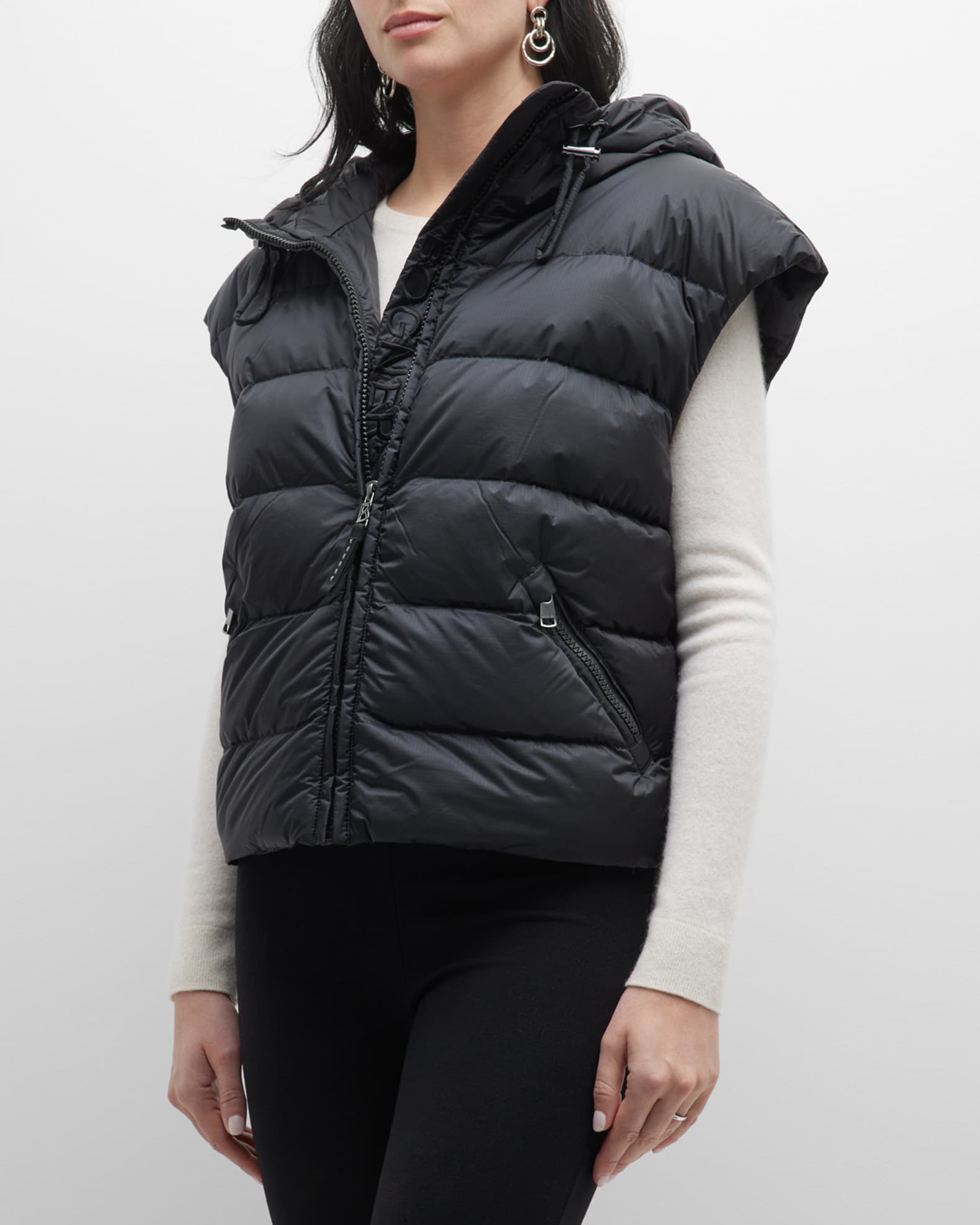Bogner Vreni Hooded Puffer Vest | Neiman Marcus