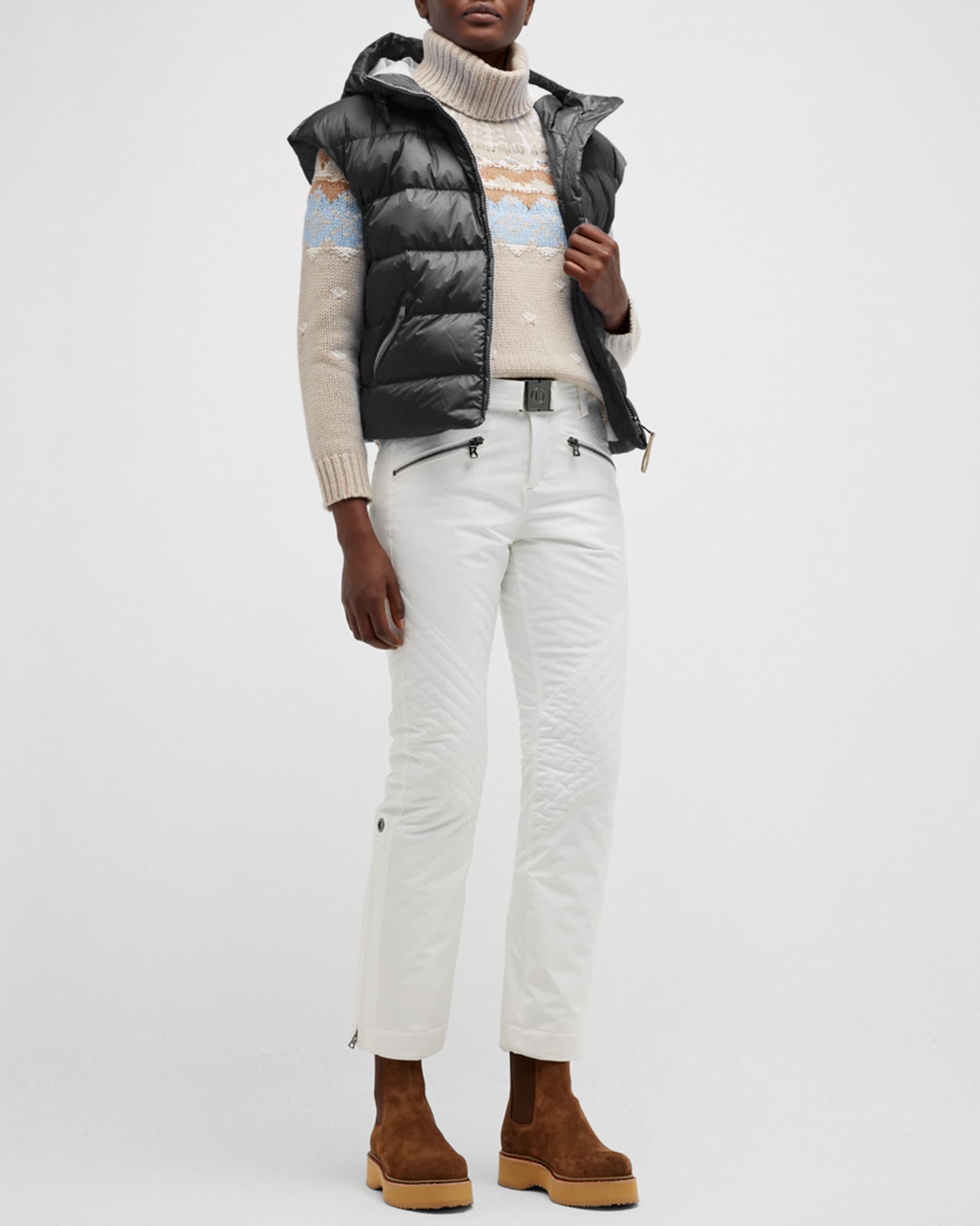 Bogner Vreni Hooded Puffer Vest | Neiman Marcus