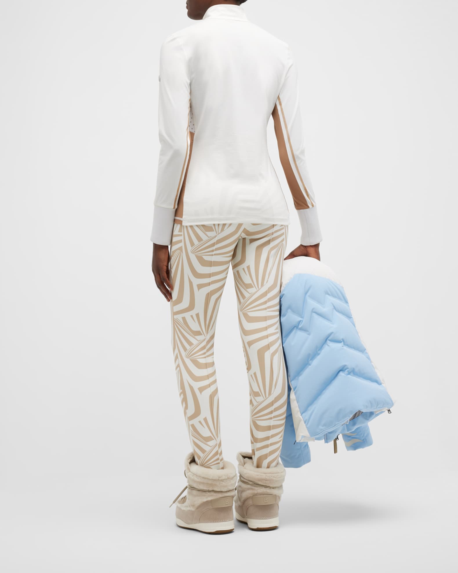 Bogner Jorina Jacquard Quarter-Zip Jacket | Neiman Marcus