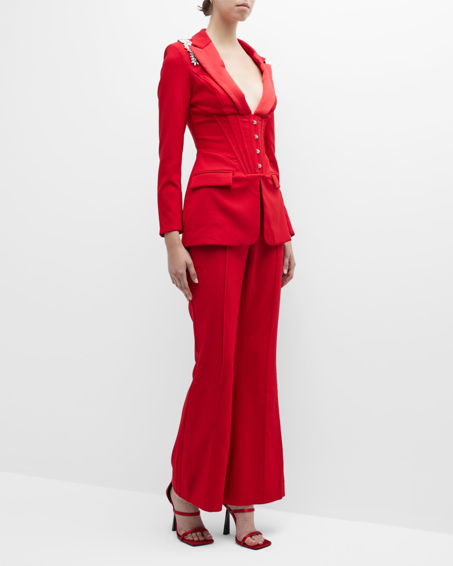 Lavish Blazer And Trouser Set | Neiman Marcus