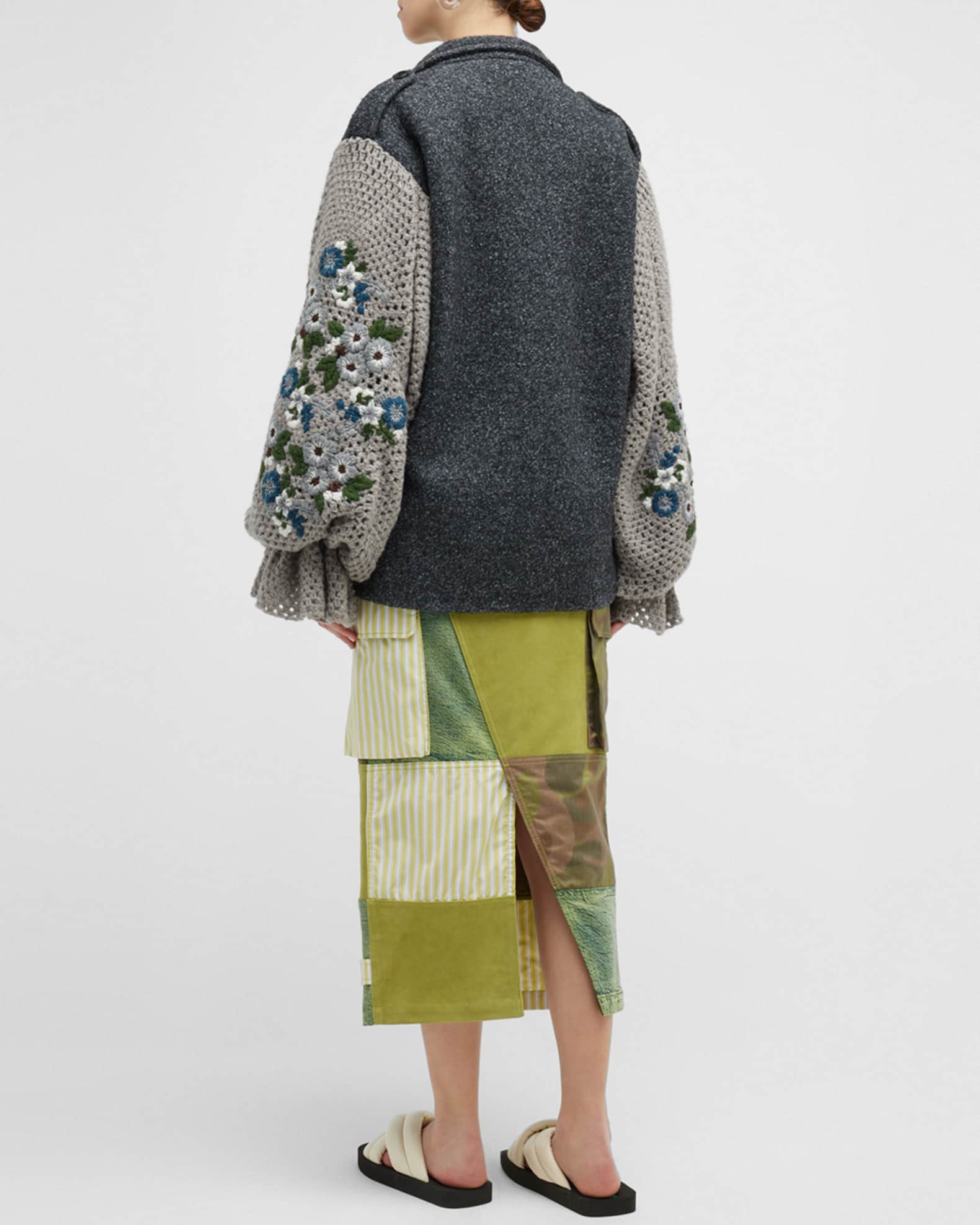 Tu Lize Embroidered Wool Utility Jacket | Neiman Marcus