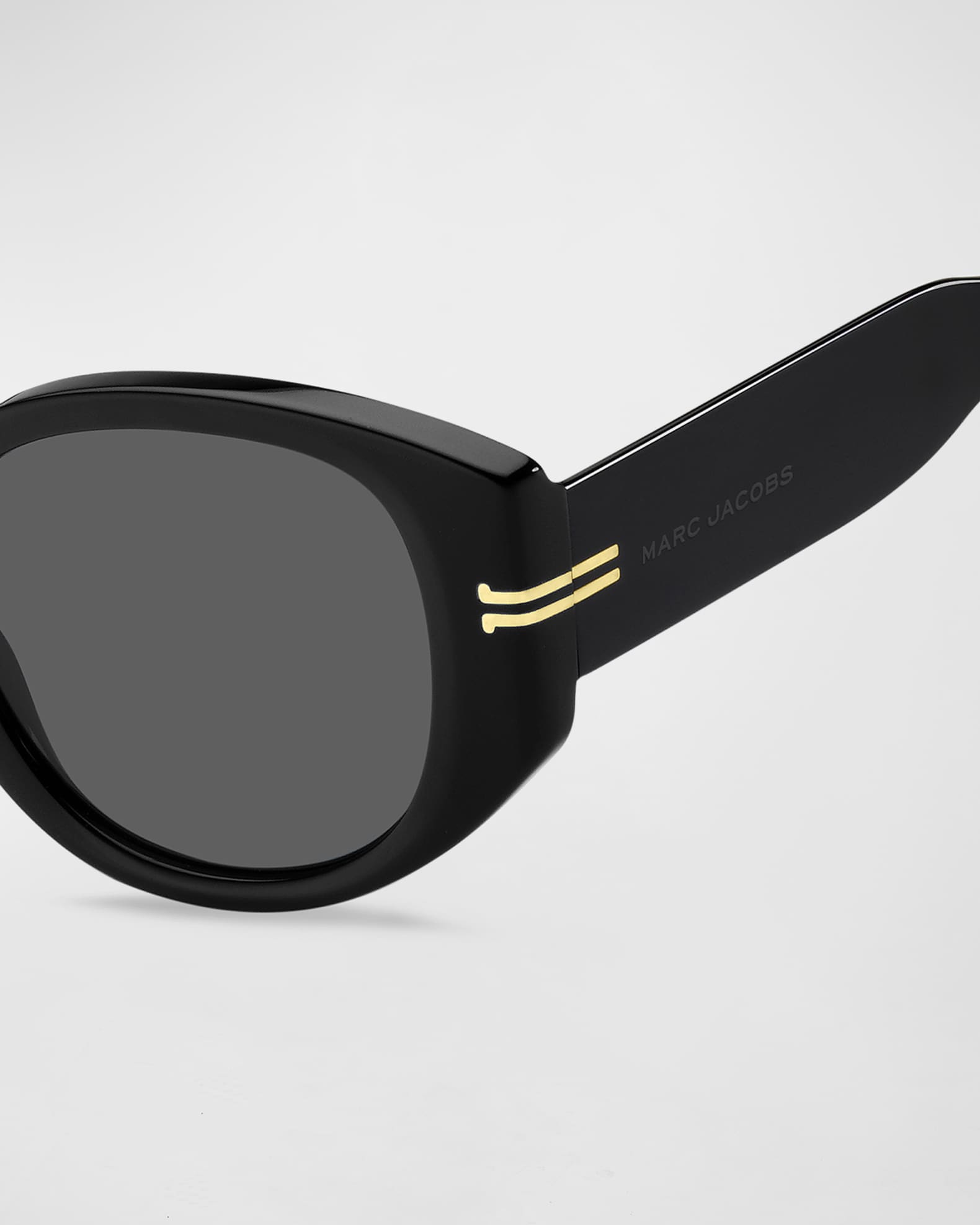 Marc Jacobs Oval Acetate Sunglasses | Neiman Marcus
