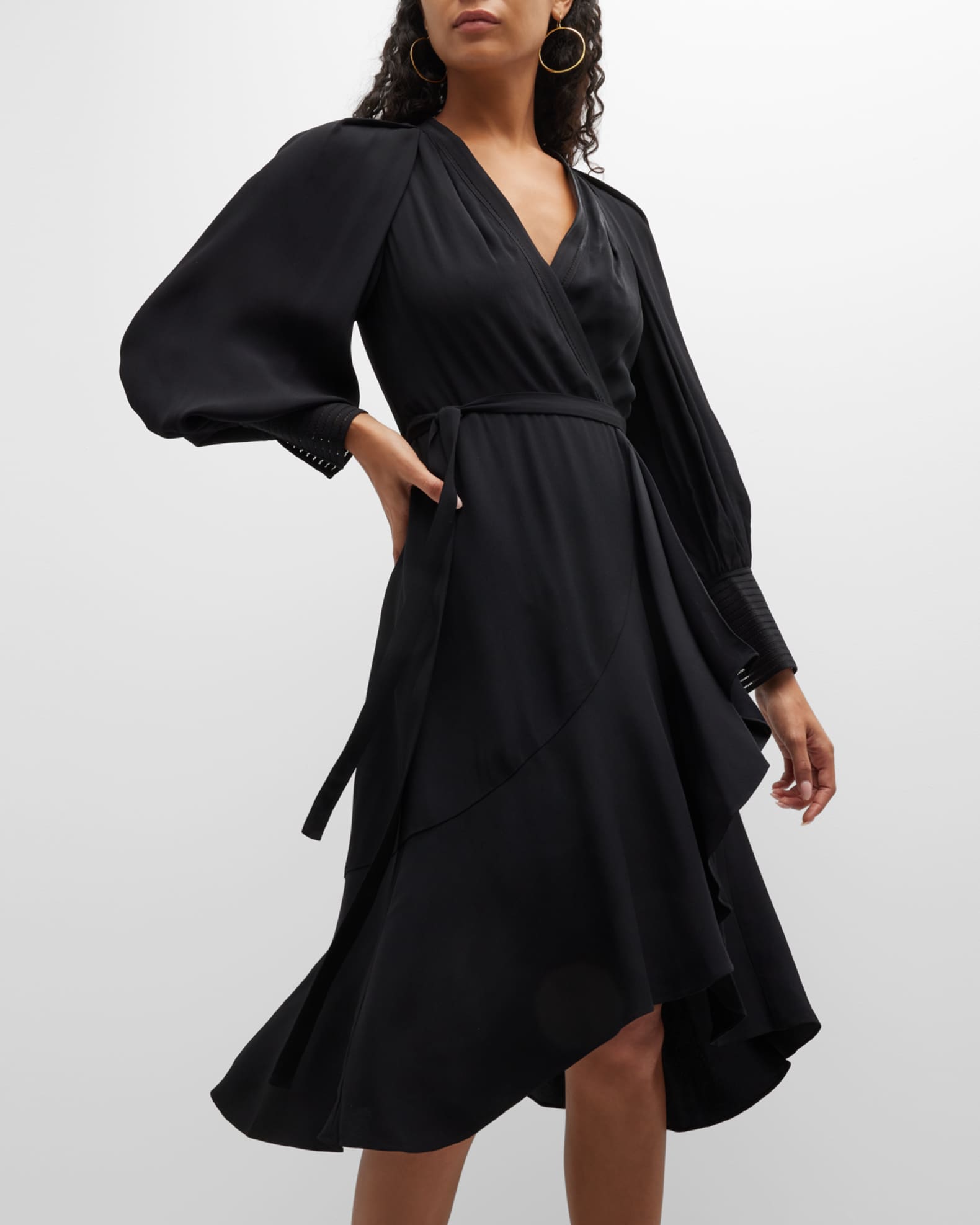 Kobi Halperin Leilany Belted Wrap Dress | Neiman Marcus