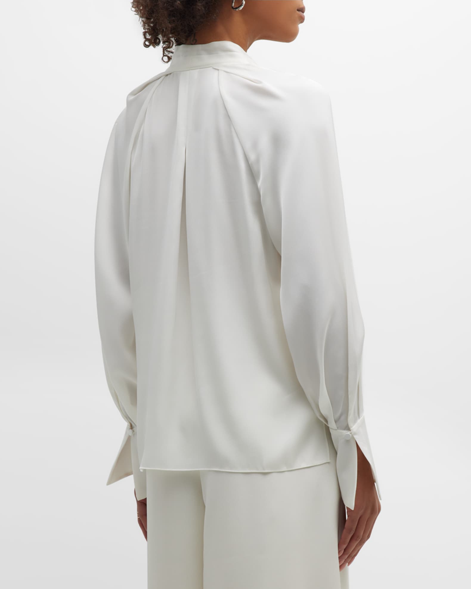 Kobi Halperin Nanee Pleated Silk Blouse | Neiman Marcus