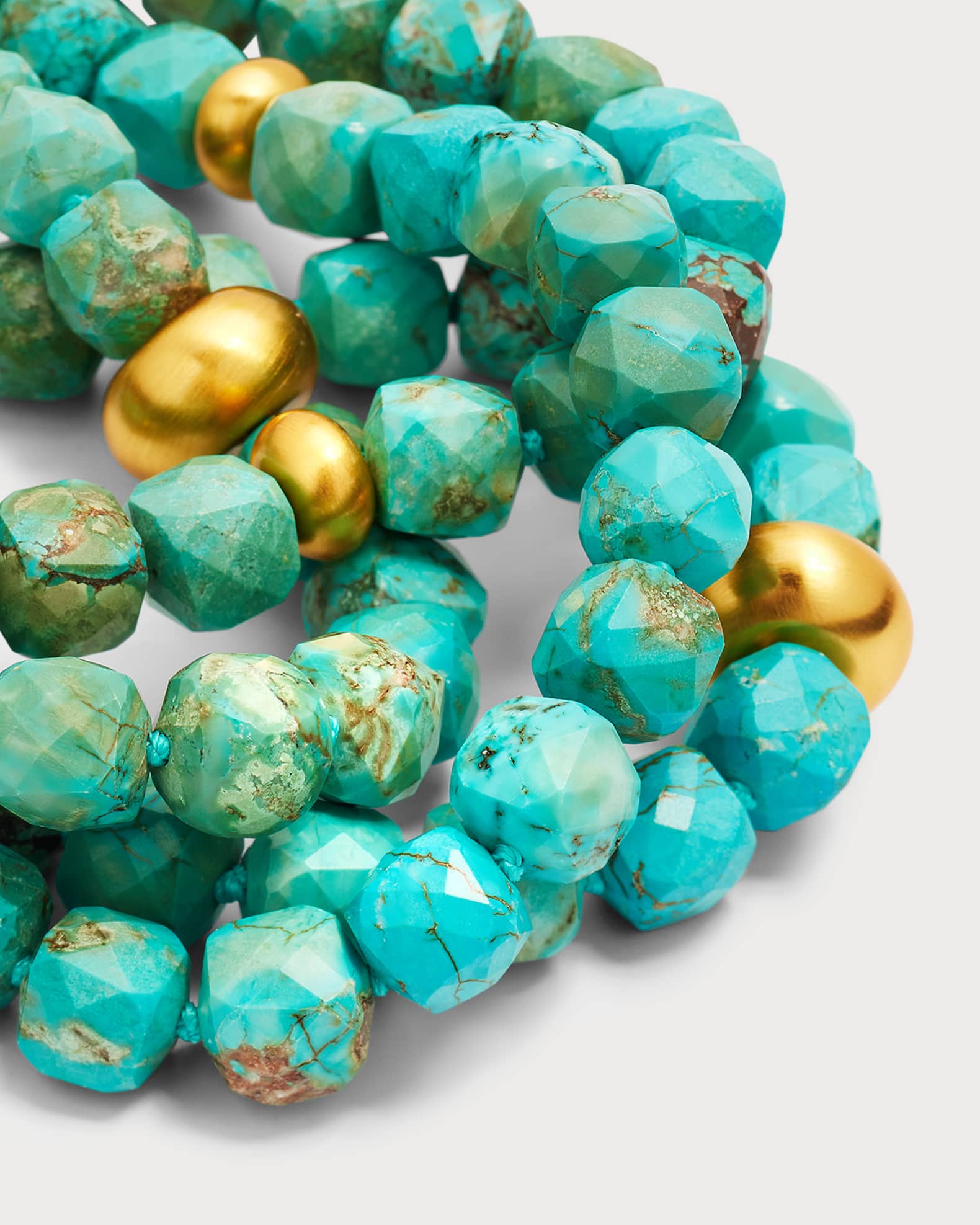 NEST Jewelry Turquoise Magnesite Brushed Accent Necklace | Neiman Marcus